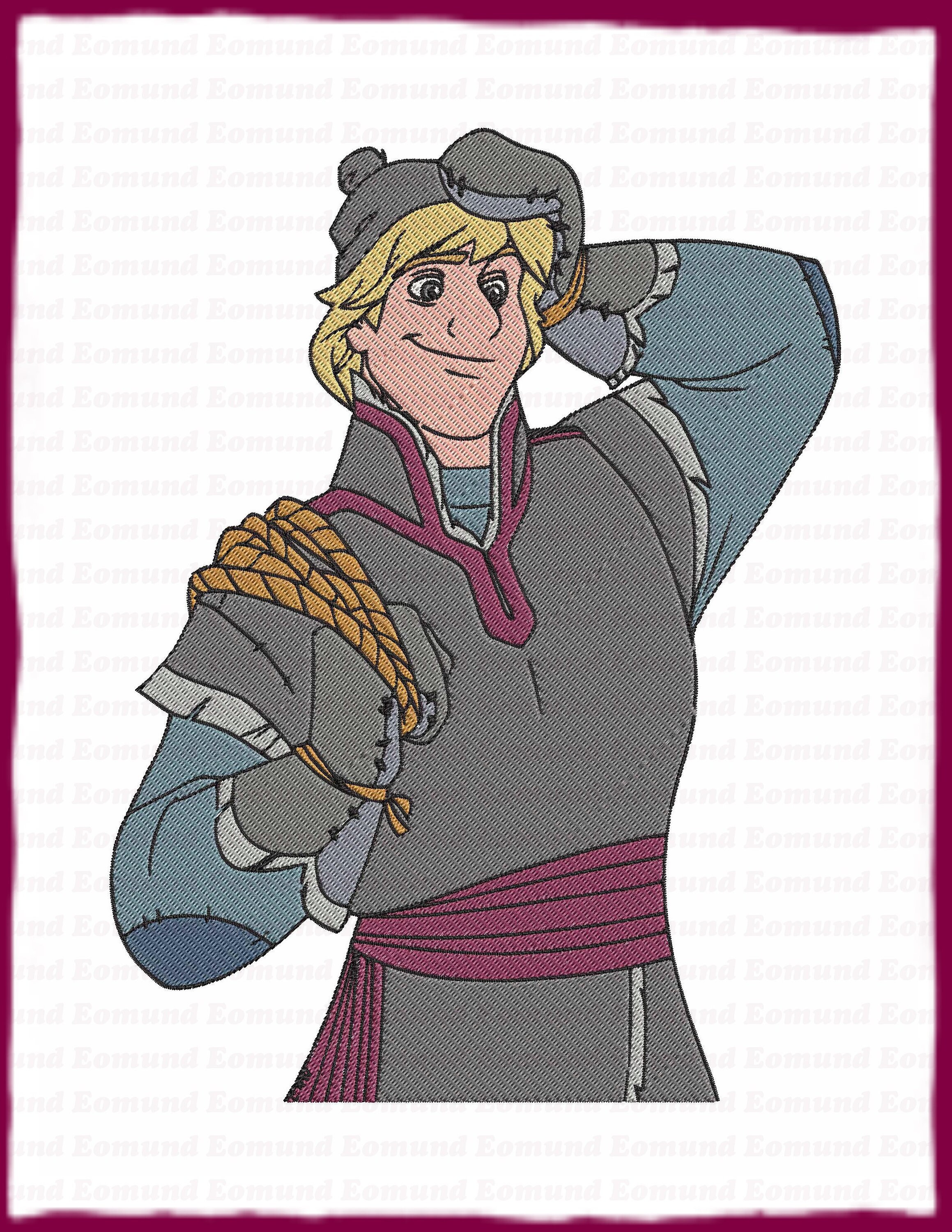Kristoff Frozen Filled Embroidery Design 4 Instant Download - Etsy