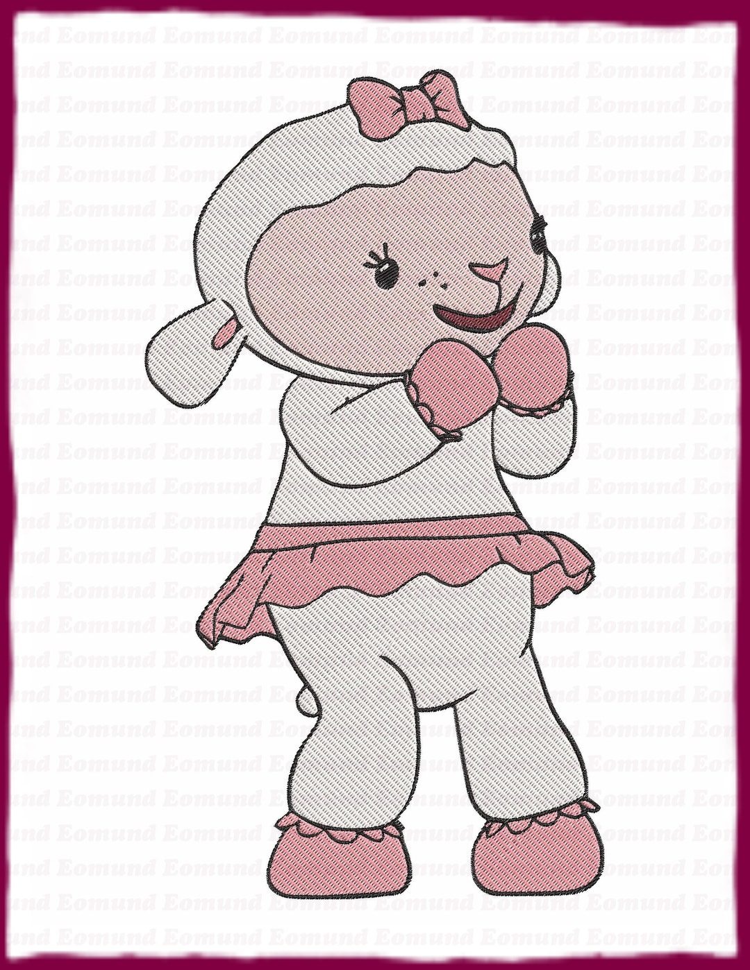 Lambie Doc Mcstuffins Fill Embroidery Design 5 - Instant Download - Etsy