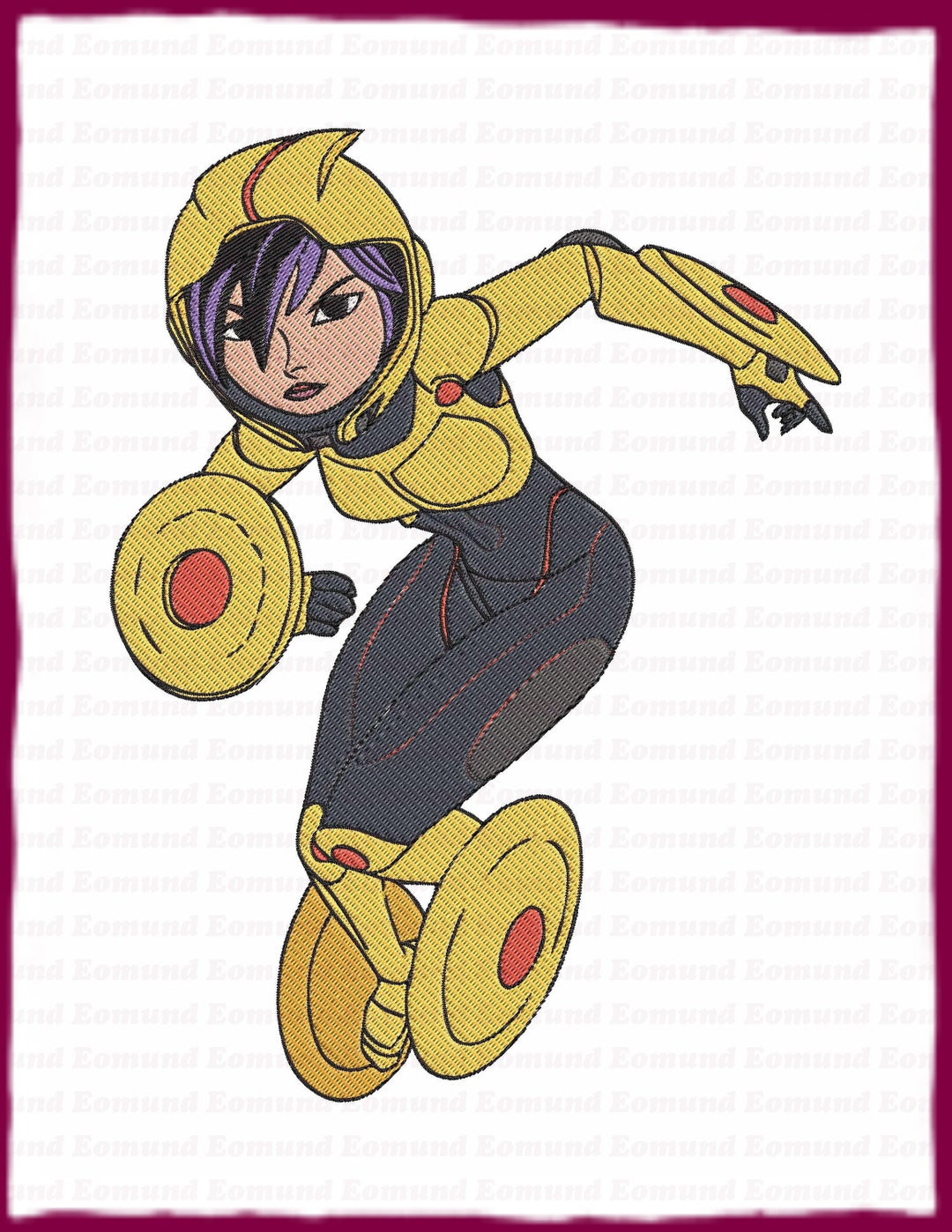 Go Go Tomago Big Hero 6 Filled Embroidery Design 1 - Instant Download ...