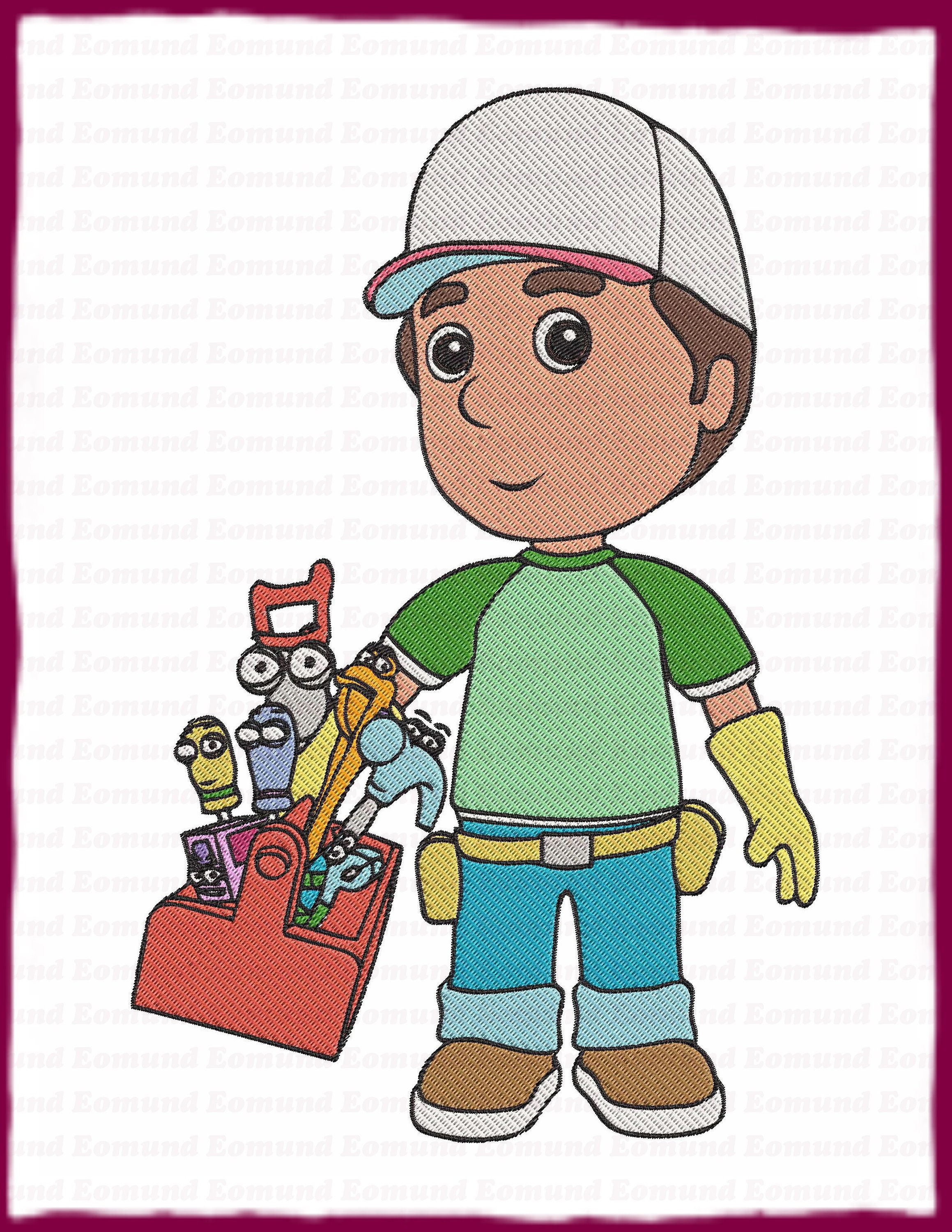 Handy Manny With Tools Fill Embroidery Design 1 Instant Download ...