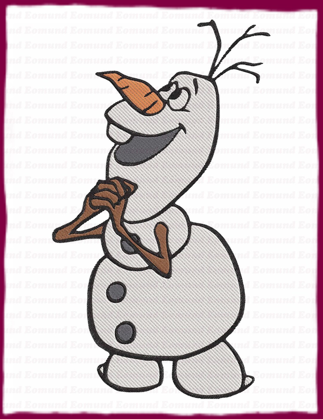 Olaf Frozen Filled Embroidery Design 13 - Instant Download - Etsy