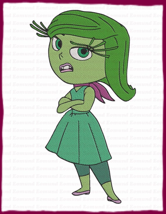 Disgust Inside Out Filled Embroidery Design 2 Instant - Etsy