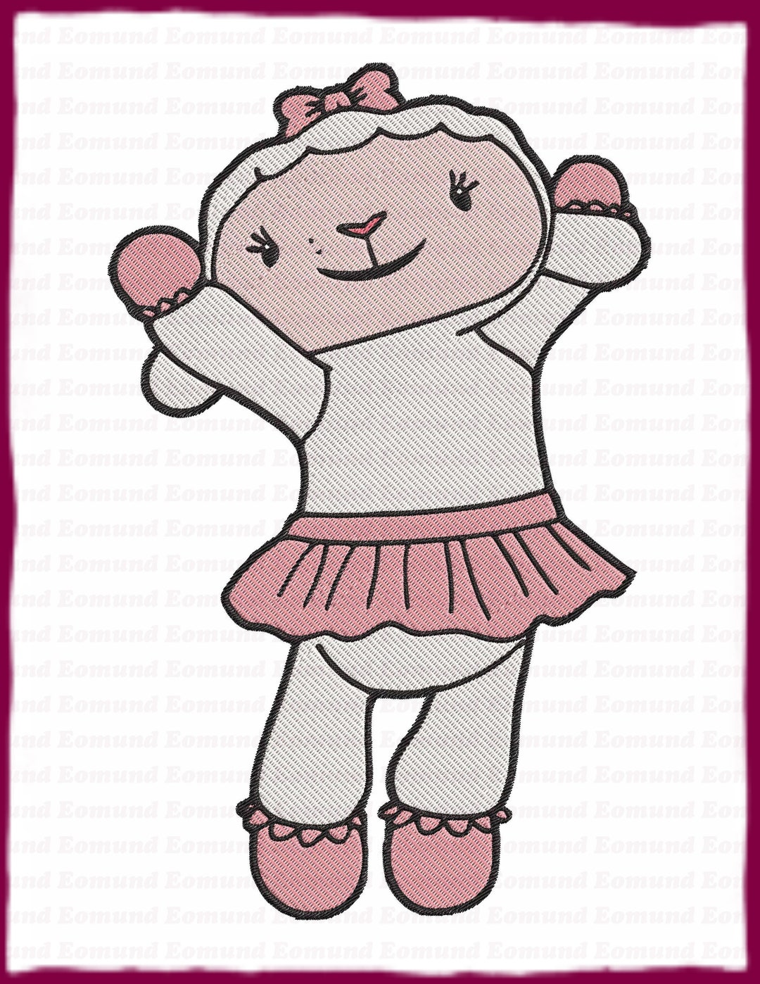 Lambie Doc Mcstuffins Fill Embroidery Design 1 - Instant Download - Etsy
