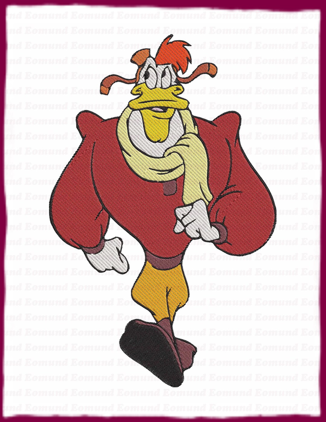 Launchpad Mcquack Darkwing Duck Fill Embroidery Design 2 - Instant ...