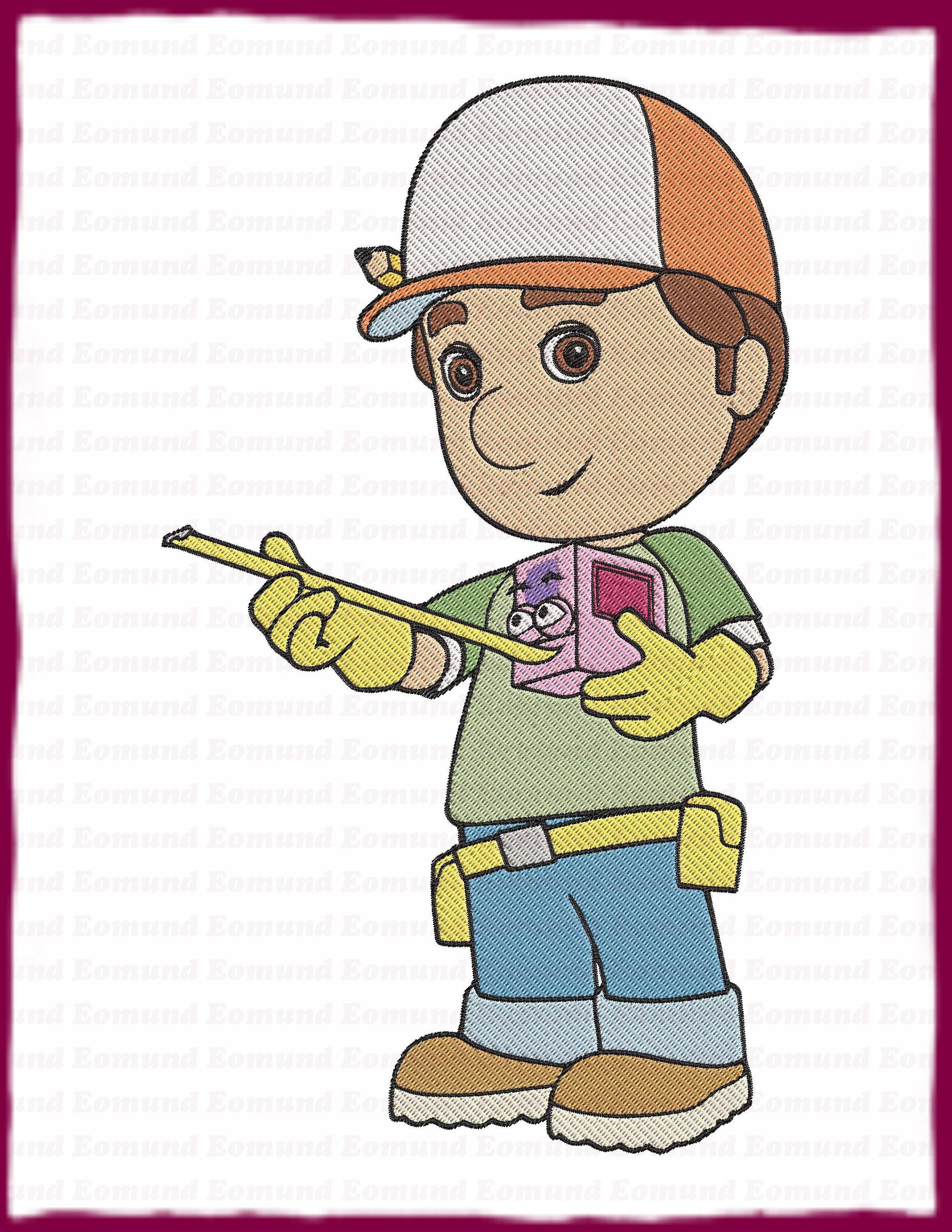 Handy Manny Fill Embroidery Design 6 Instant Download - Etsy