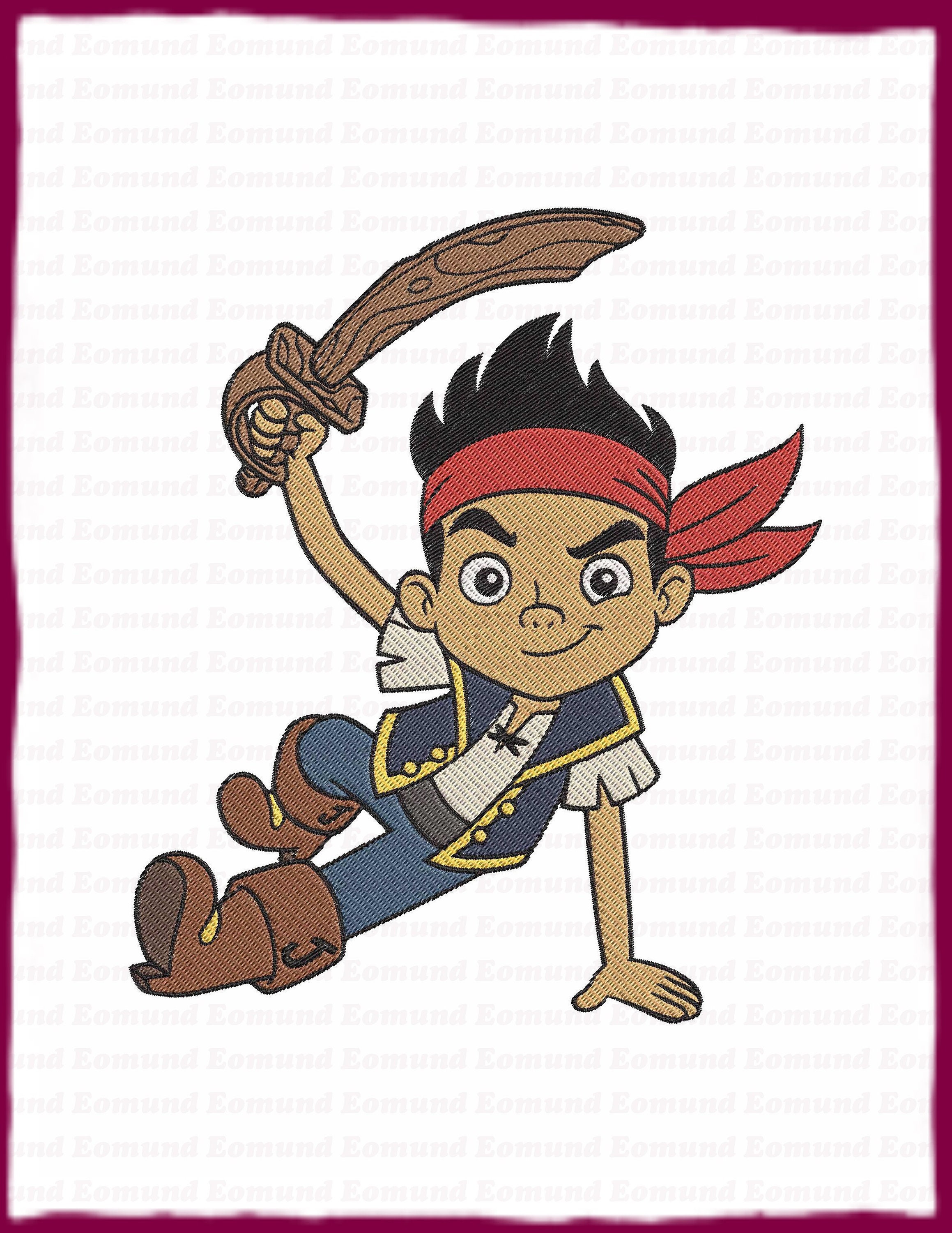 Jake and the Never Land Pirates Fill Embroidery Design 17 Instant ...