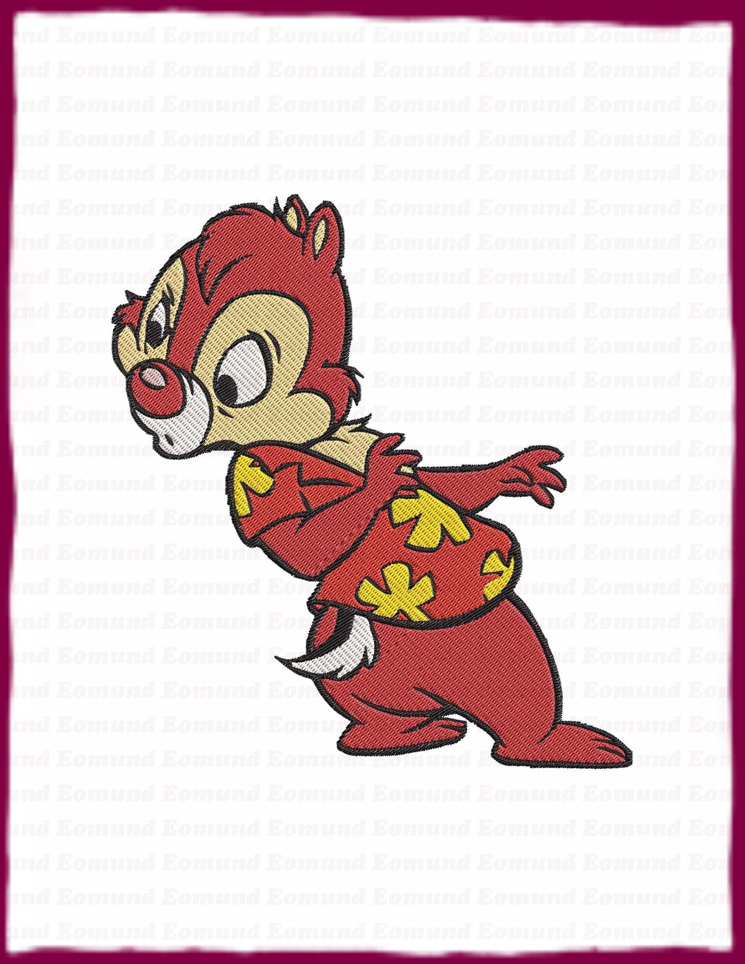 Chip and Dale Fill Embroidery Design 57 - Instant Download - Etsy