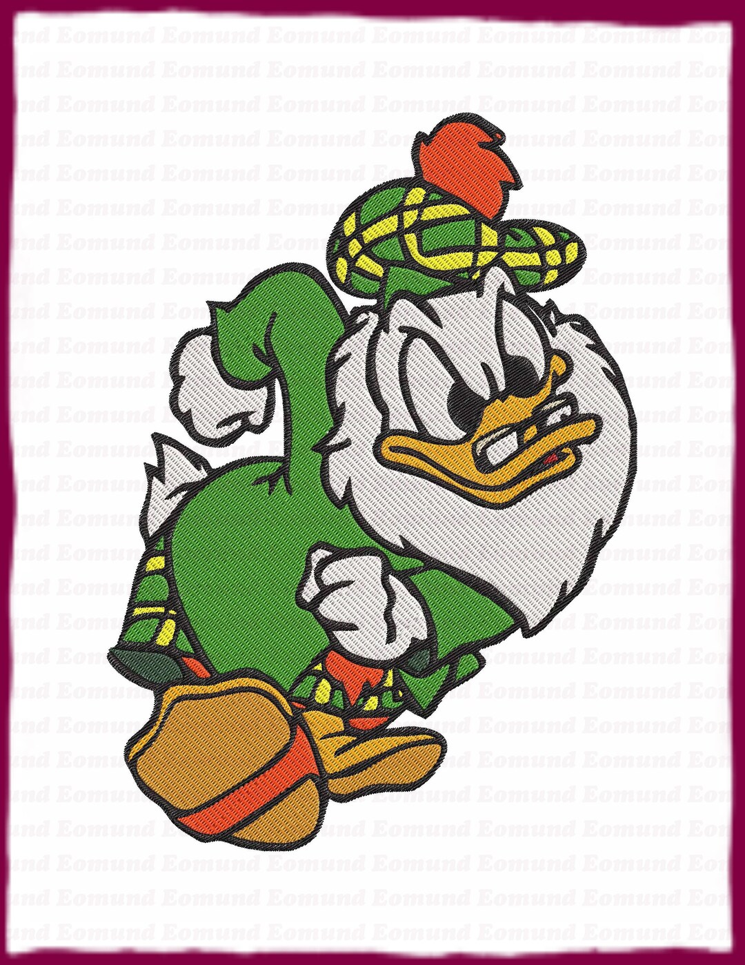 Flintheart Glomgold Ducktales Fill Embroidery Design 2 - Instant ...