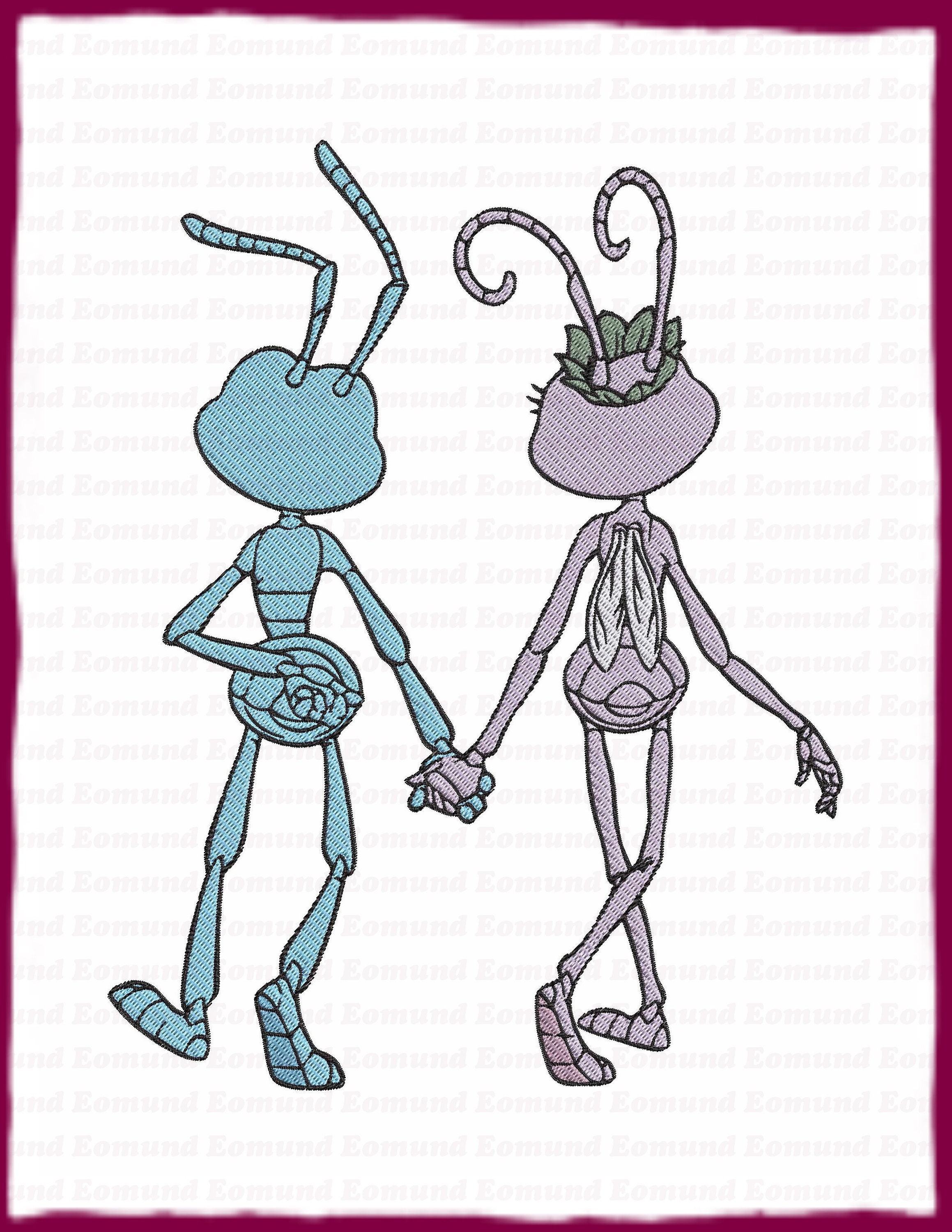 Fiber Arts Embroidery Princess Atta A Bugs Life Filled Embroidery ...