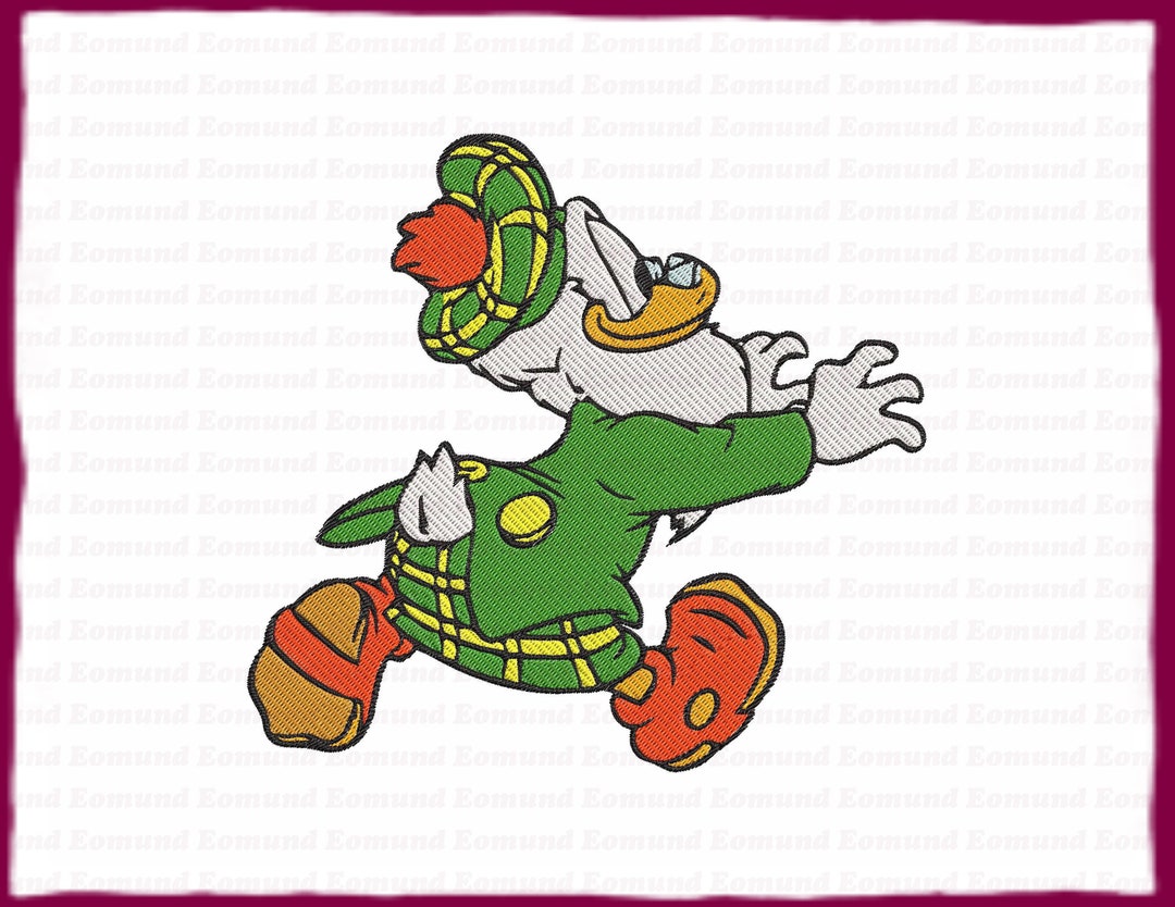 Flintheart Glomgold Ducktales Fill Embroidery Design 4 - Instant ...