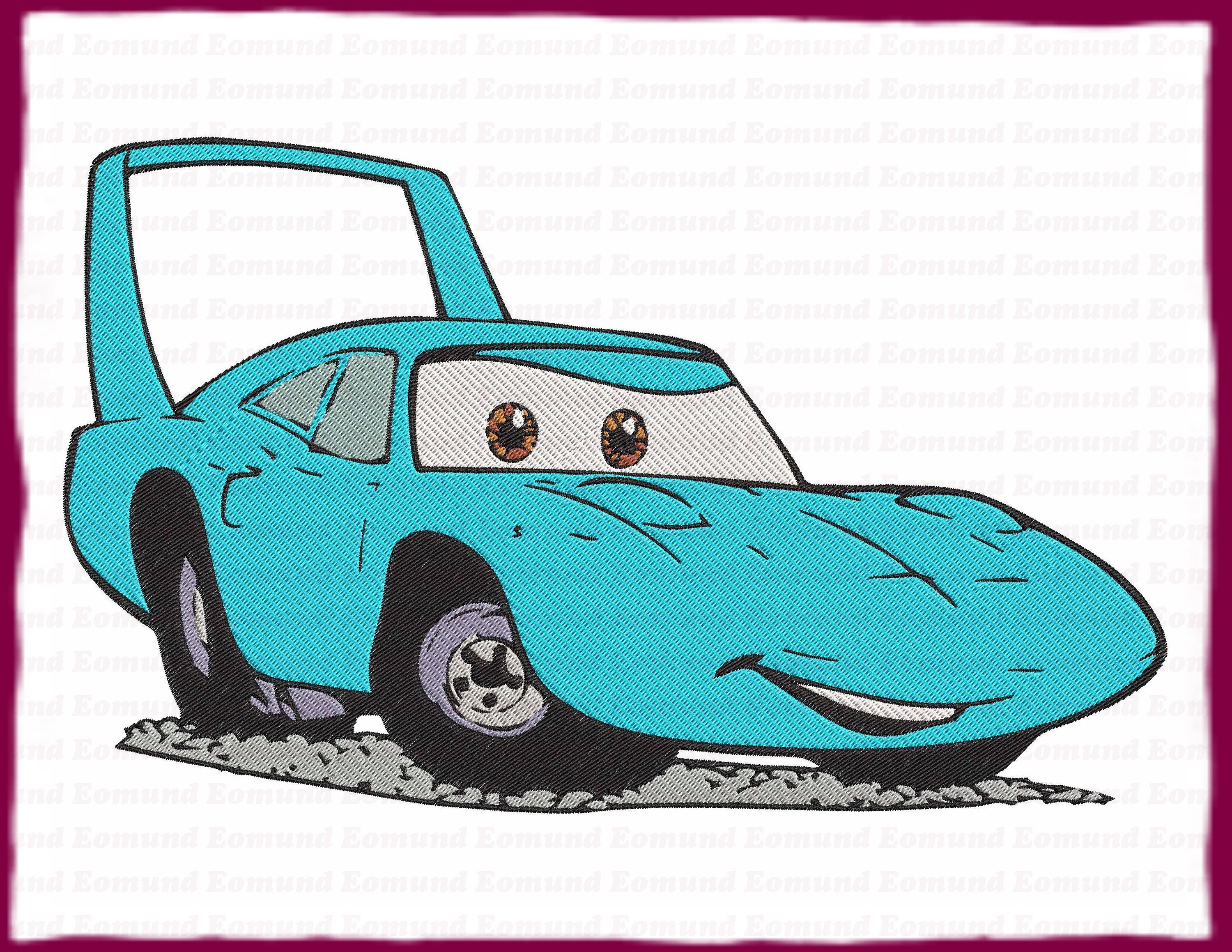 Strip Weathers Cars Filled Embroidery Design 2 - Instant Download - Etsy