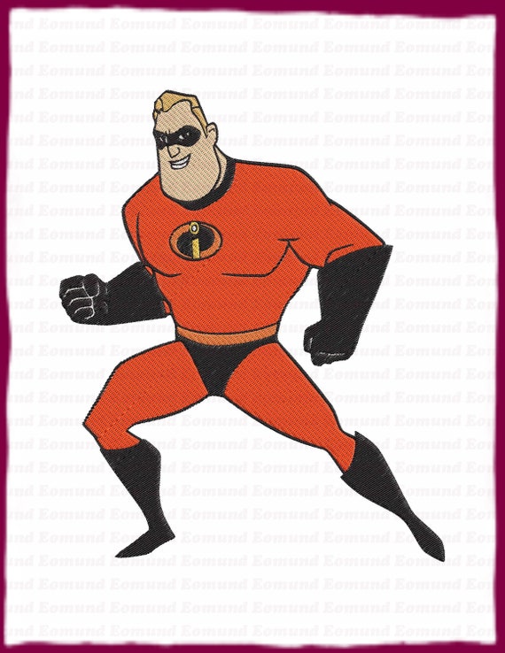 Bob Parr Incredibles Filled Embroidery Design 3 Instant - Etsy