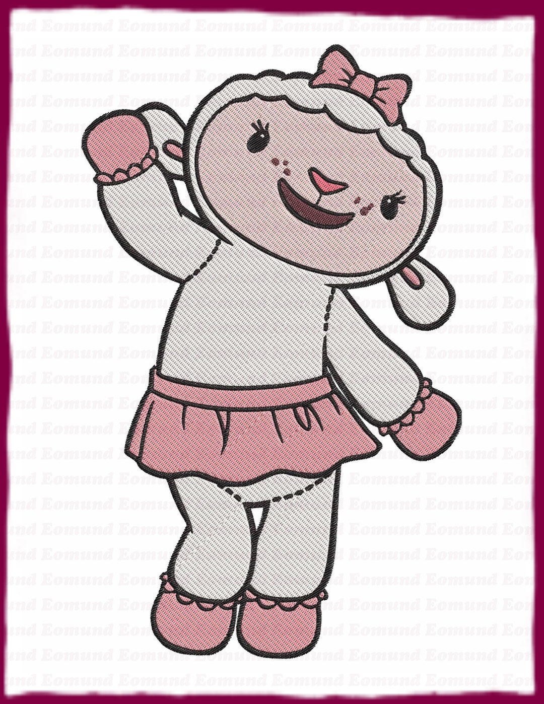 Lambie Doc Mcstuffins Fill Embroidery Design 3 - Instant Download - Etsy