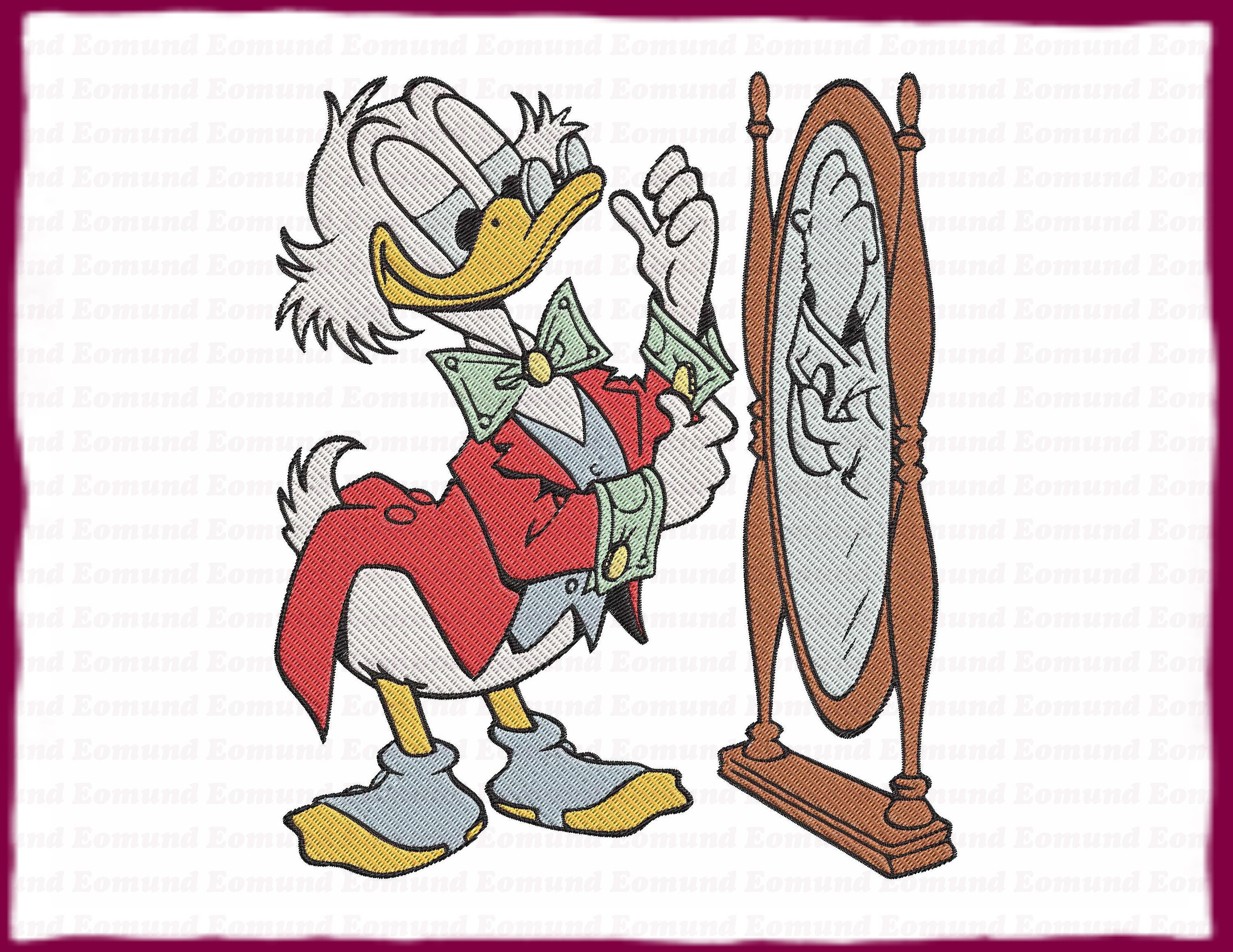 Scrooge Mcduck Ducktales Fill Embroidery Design 40 Instant | Etsy