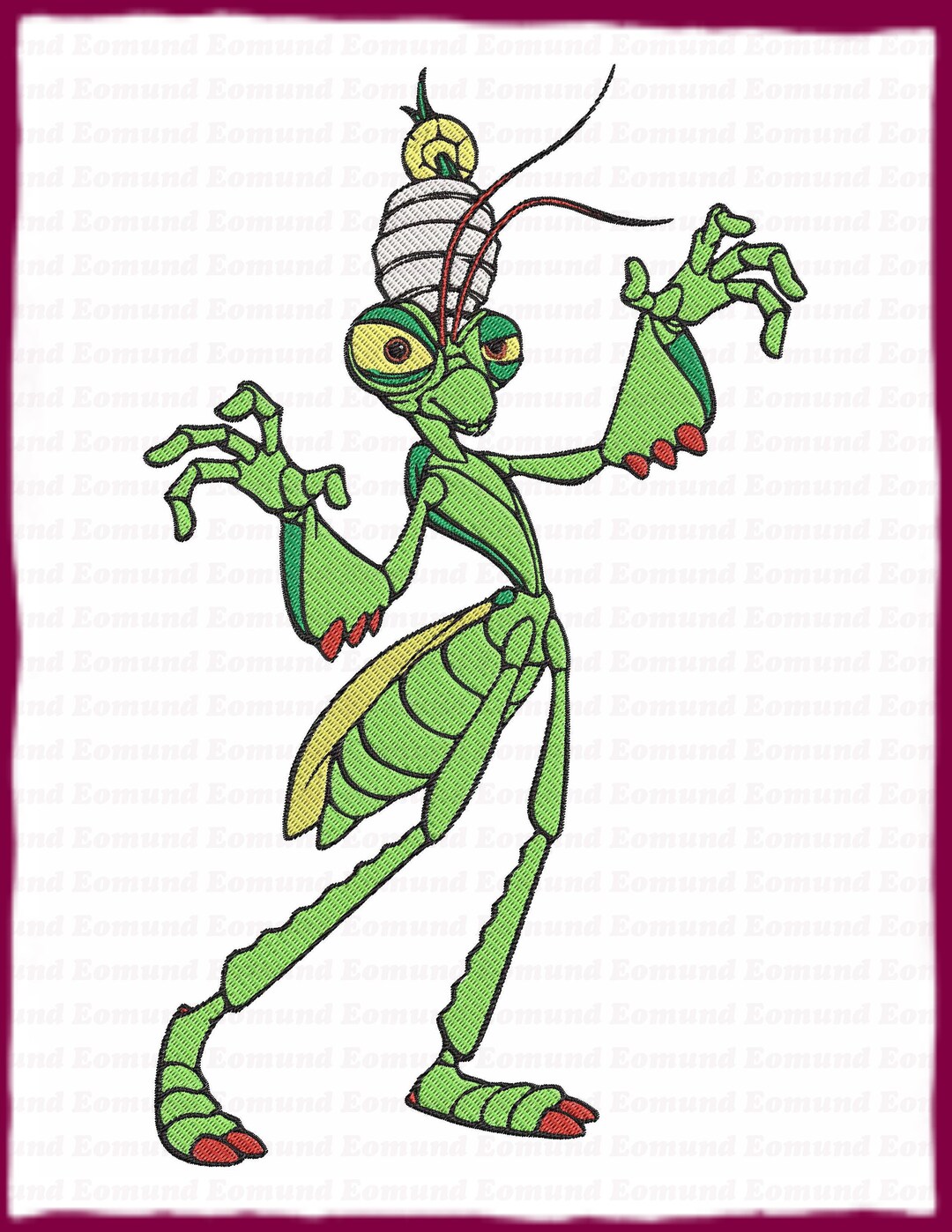 Manny A Bugs Life Filled Embroidery Design 1 - Instant Download - Etsy