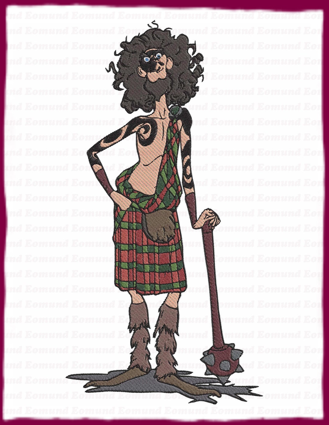 Lord Macintosh Brave Filled Embroidery Design - Instant Download - Etsy