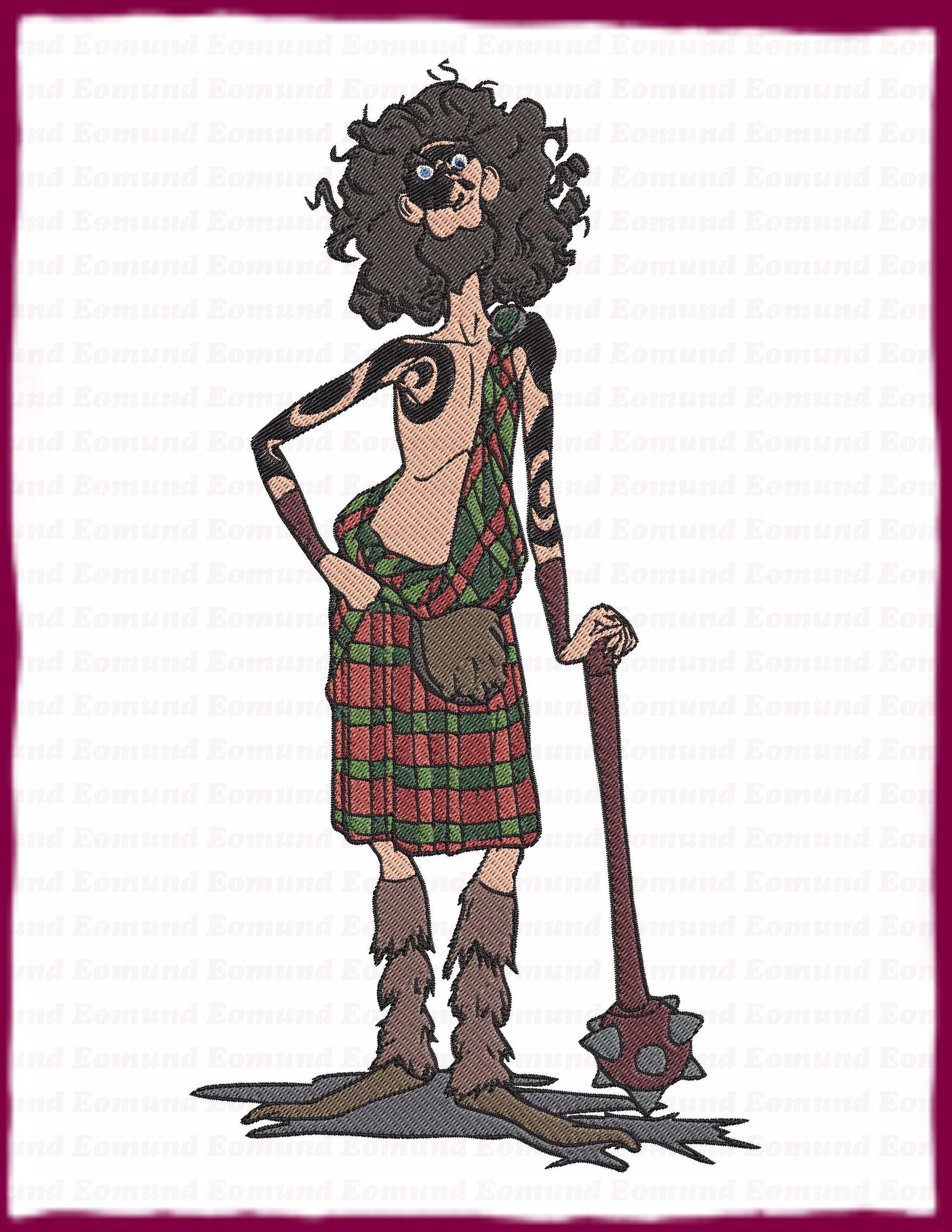 Lord Macintosh Brave Filled Embroidery Design Instant | Etsy