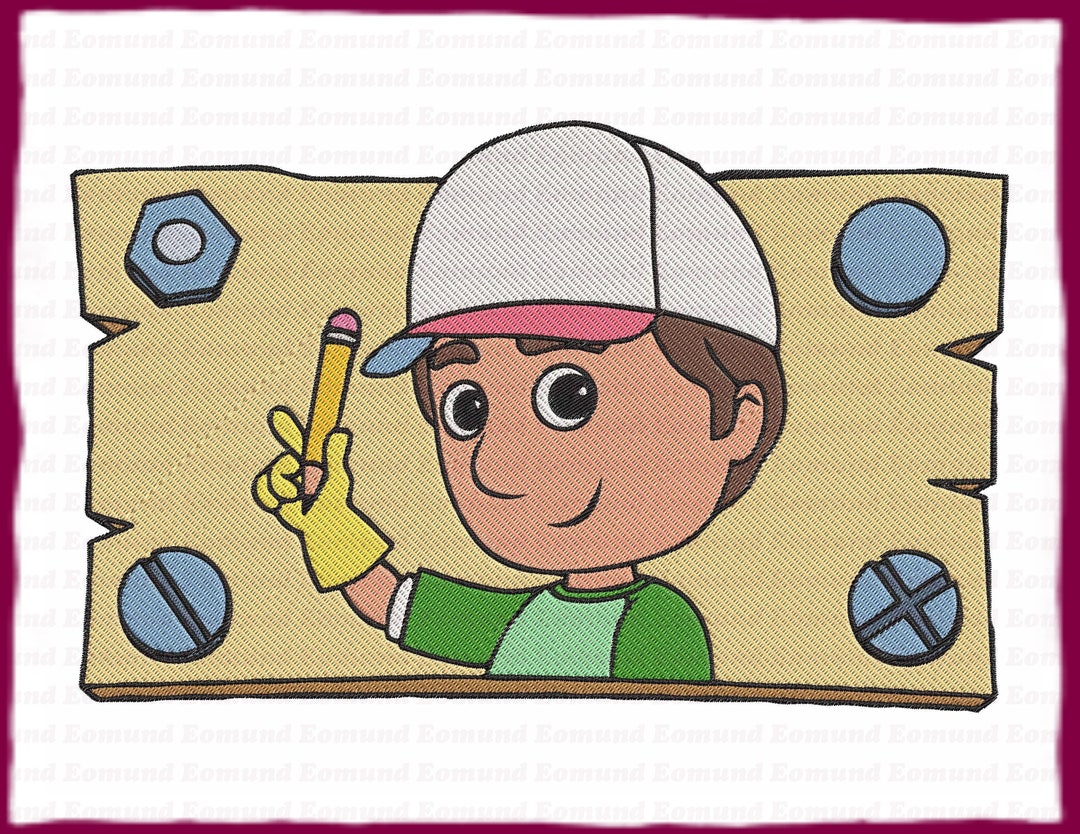 Handy Manny Fill Embroidery Design 1 - Instant Download - Etsy