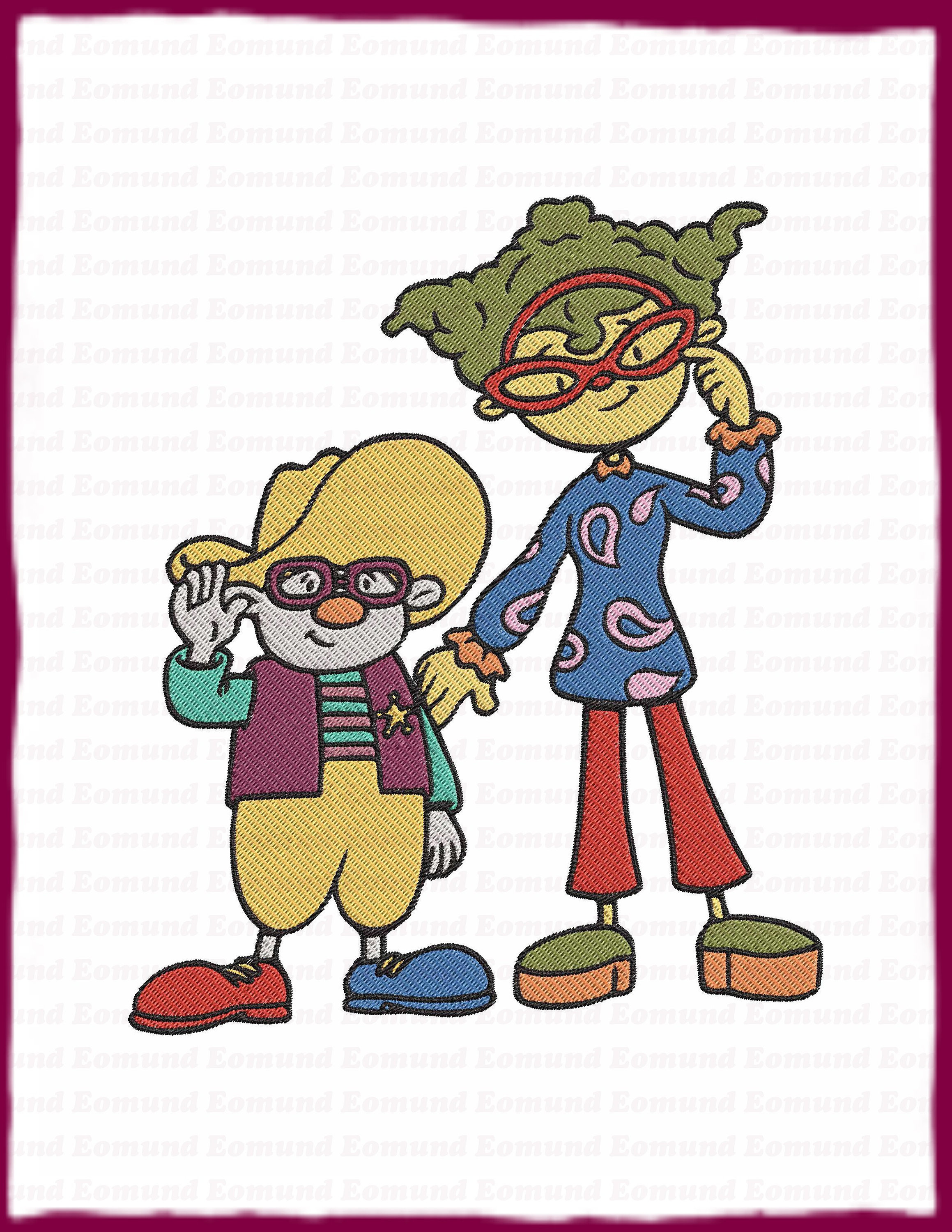 Skeebo Seltzer and Mrs Kersplatski Jojo Circus Fill Embroidery - Etsy