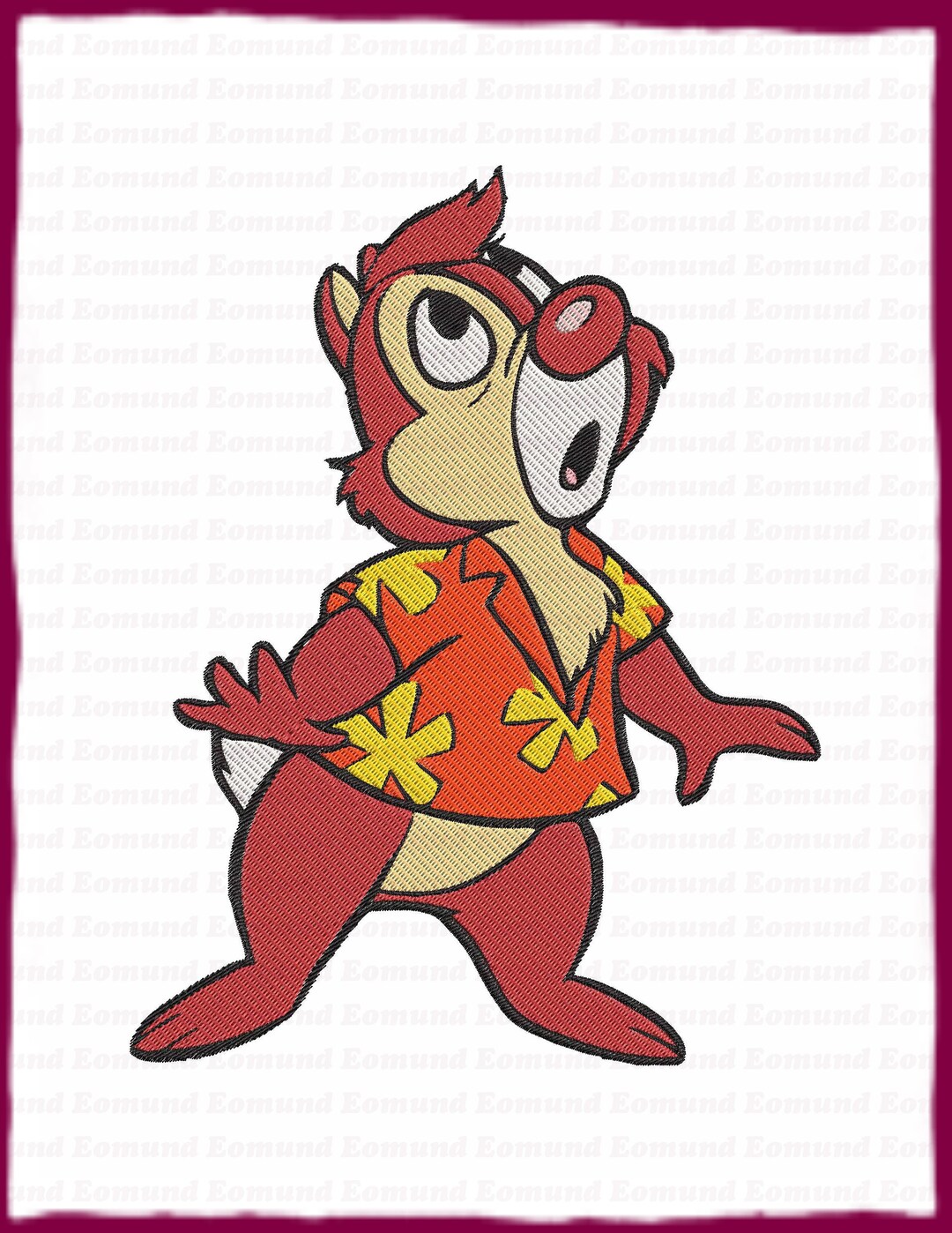 Chip and Dale Fill Embroidery Design 59 - Instant Download - Etsy