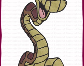 Kaa Jungle Cubs Fill Embroidery Design 4 Instant Download | Etsy