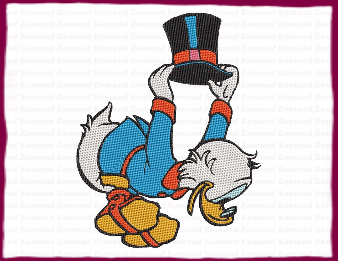 Scrooge Mcduck Ducktales Fill Embroidery Design 4 - Instant Download - Etsy