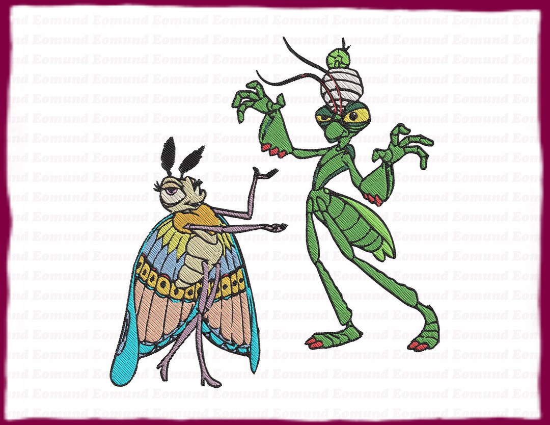 Gypsy And Manny A Bugs Life Filled Embroidery Design Instant Download gypsy-and-manny-a-bugs-life-filled-embroidery-design-instant-download