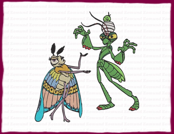 Gypsy and Manny A Bugs Life Filled Embroidery Design Instant | Etsy