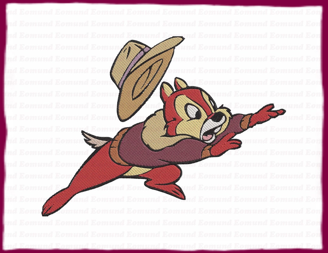 Chip and Dale Fill Embroidery Design 50 - Instant Download - Etsy