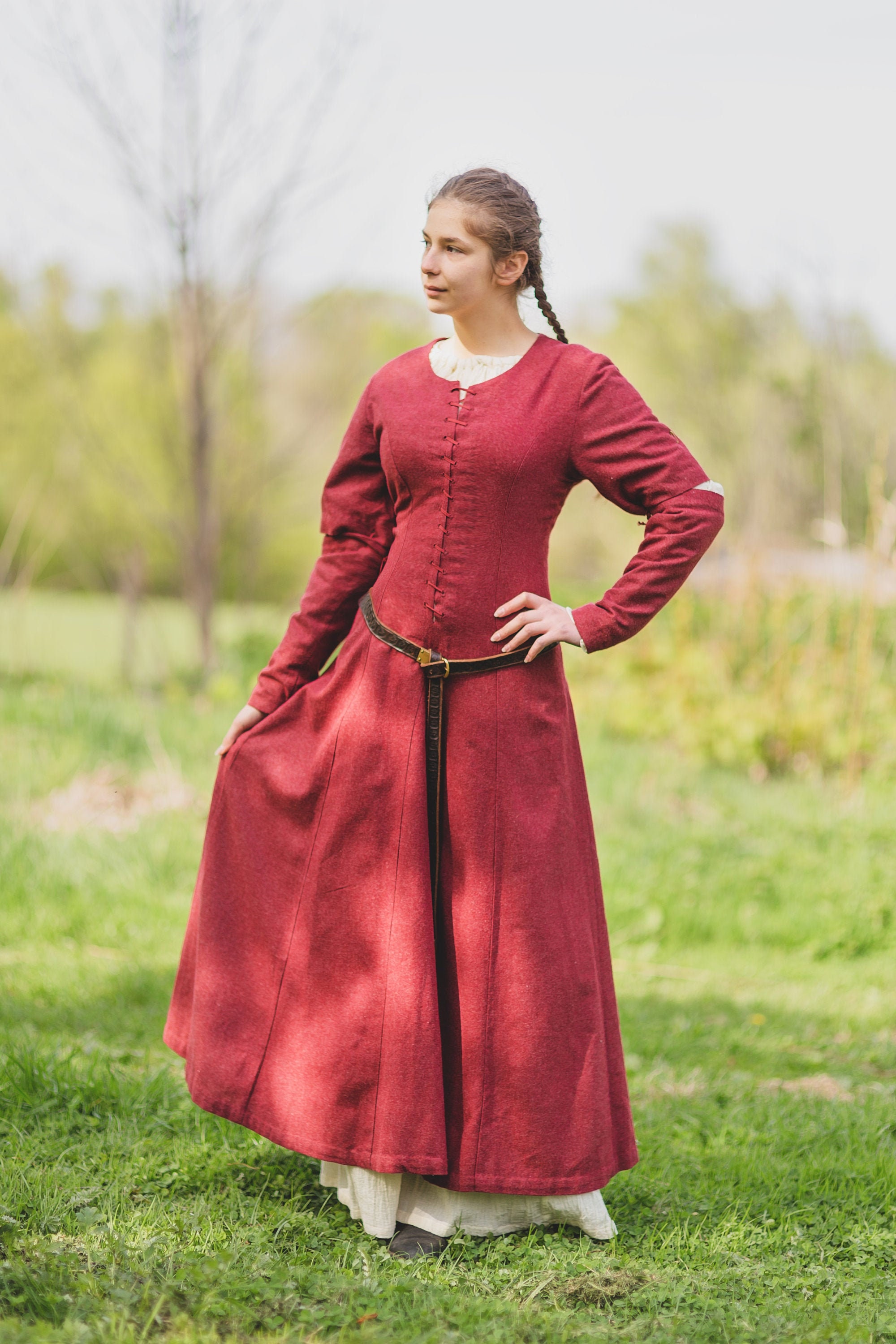 Medieval Red Robe - Etsy