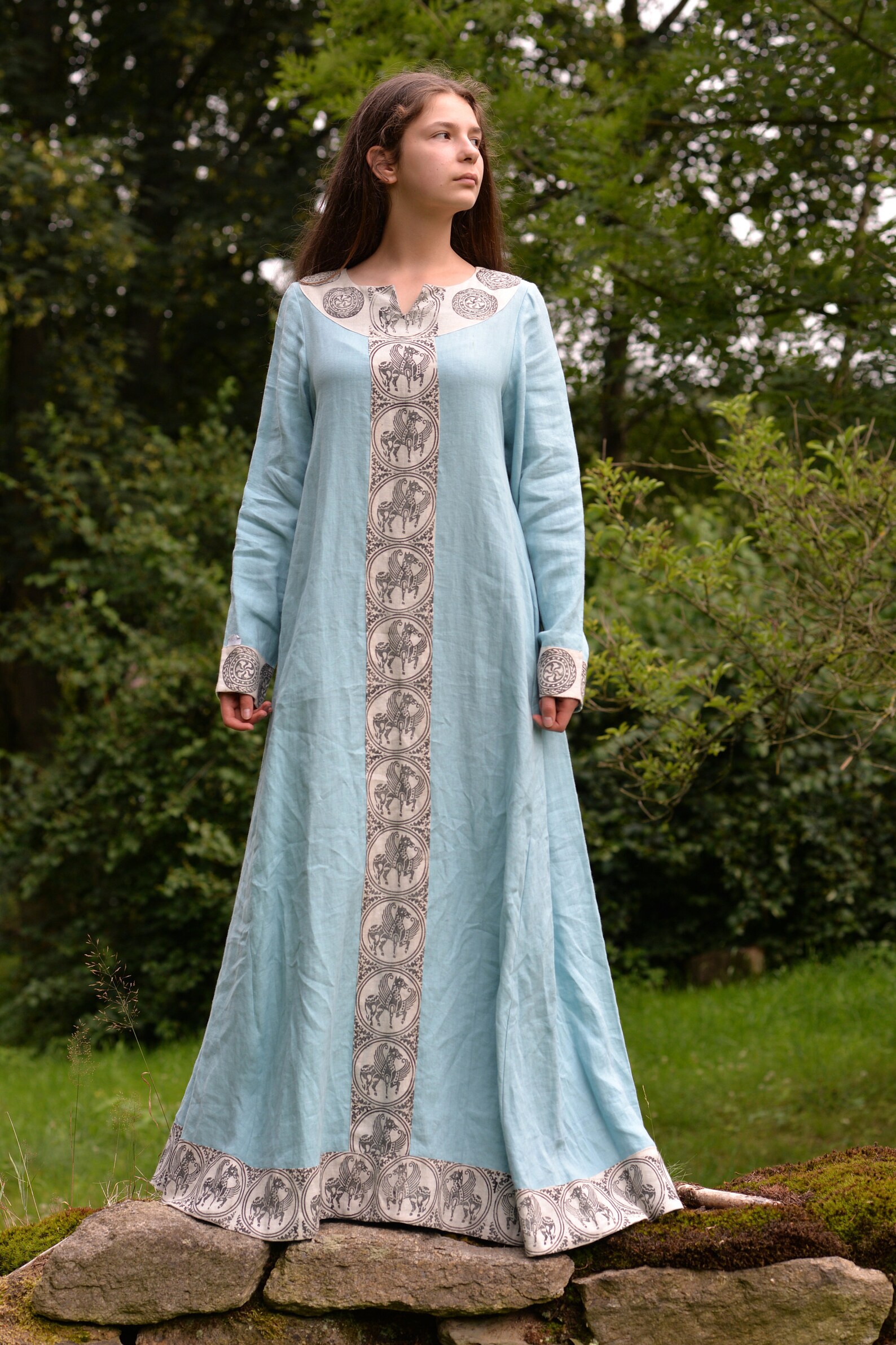 Early Medieval Linen Dress - Etsy