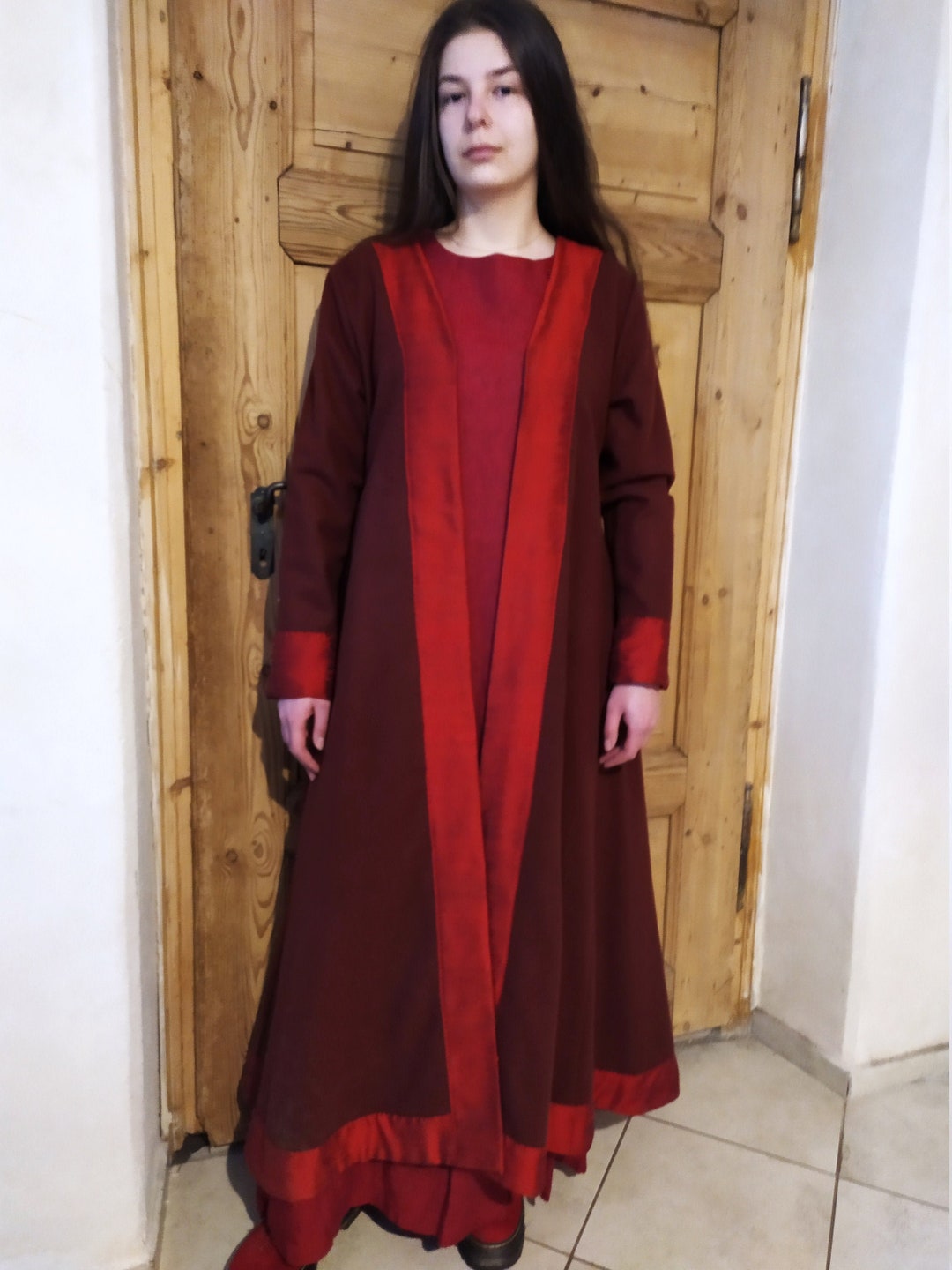 Medieval Wool Coat With Silk - Etsy