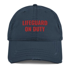 Lifeguard Distressed Dad Hat - Etsy