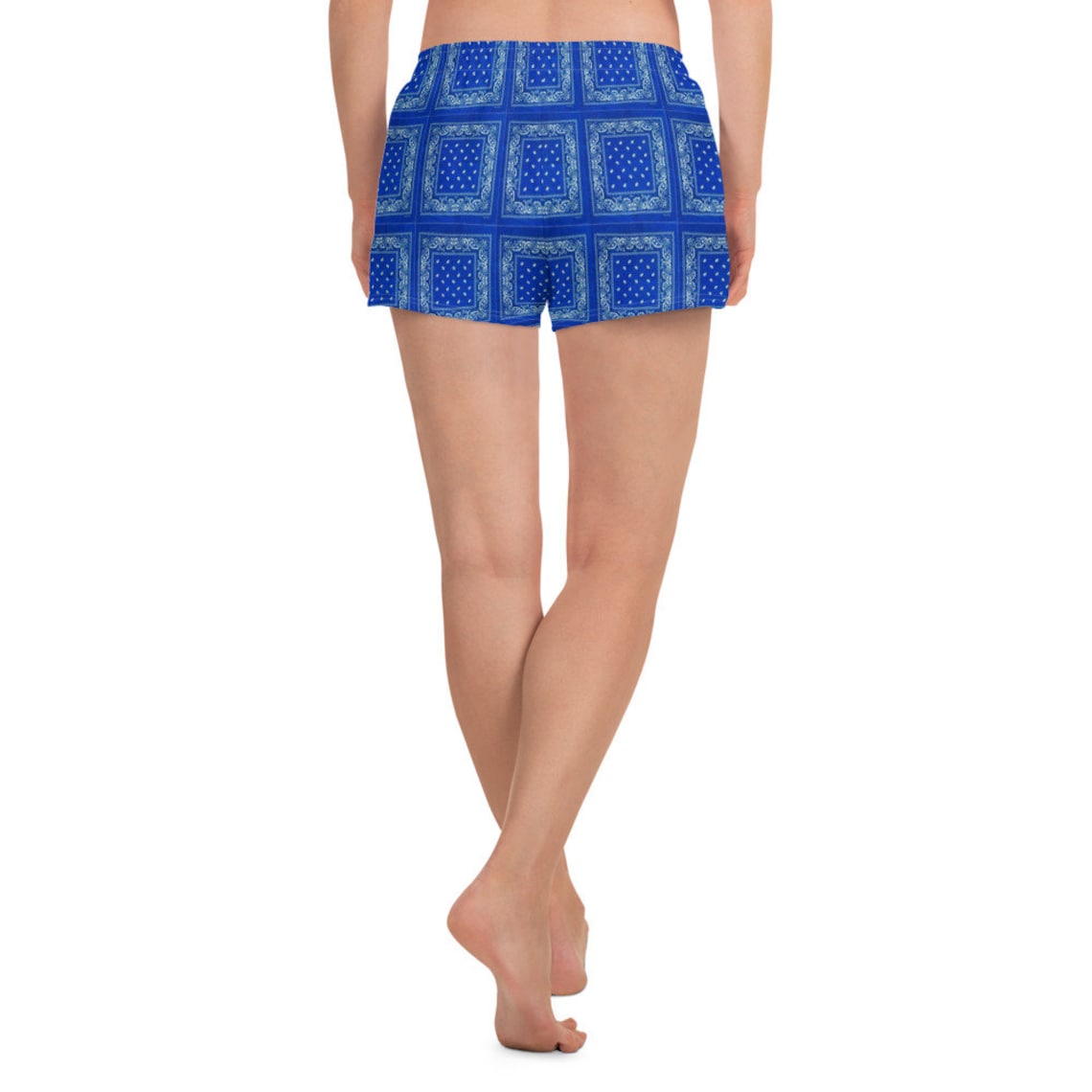 Women's Blue Bandana Shorts - Etsy