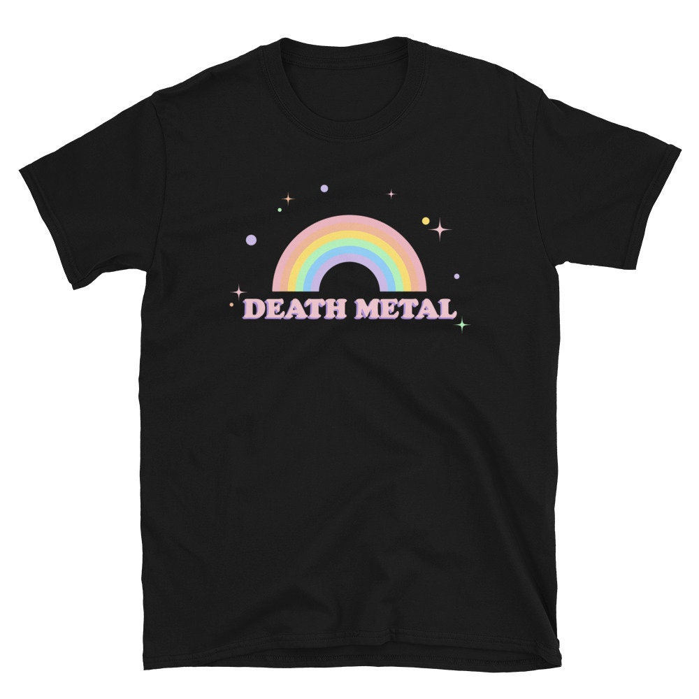 KAWAII DEATH METAL Cute Metal Band Gift Funny Heavy Metal Rainbow ...