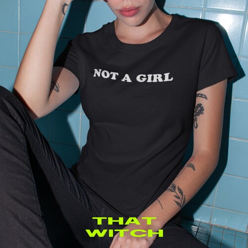 Not a Girl Non Binary Pride Sweatshirt Nonbinary Sweater - Etsy