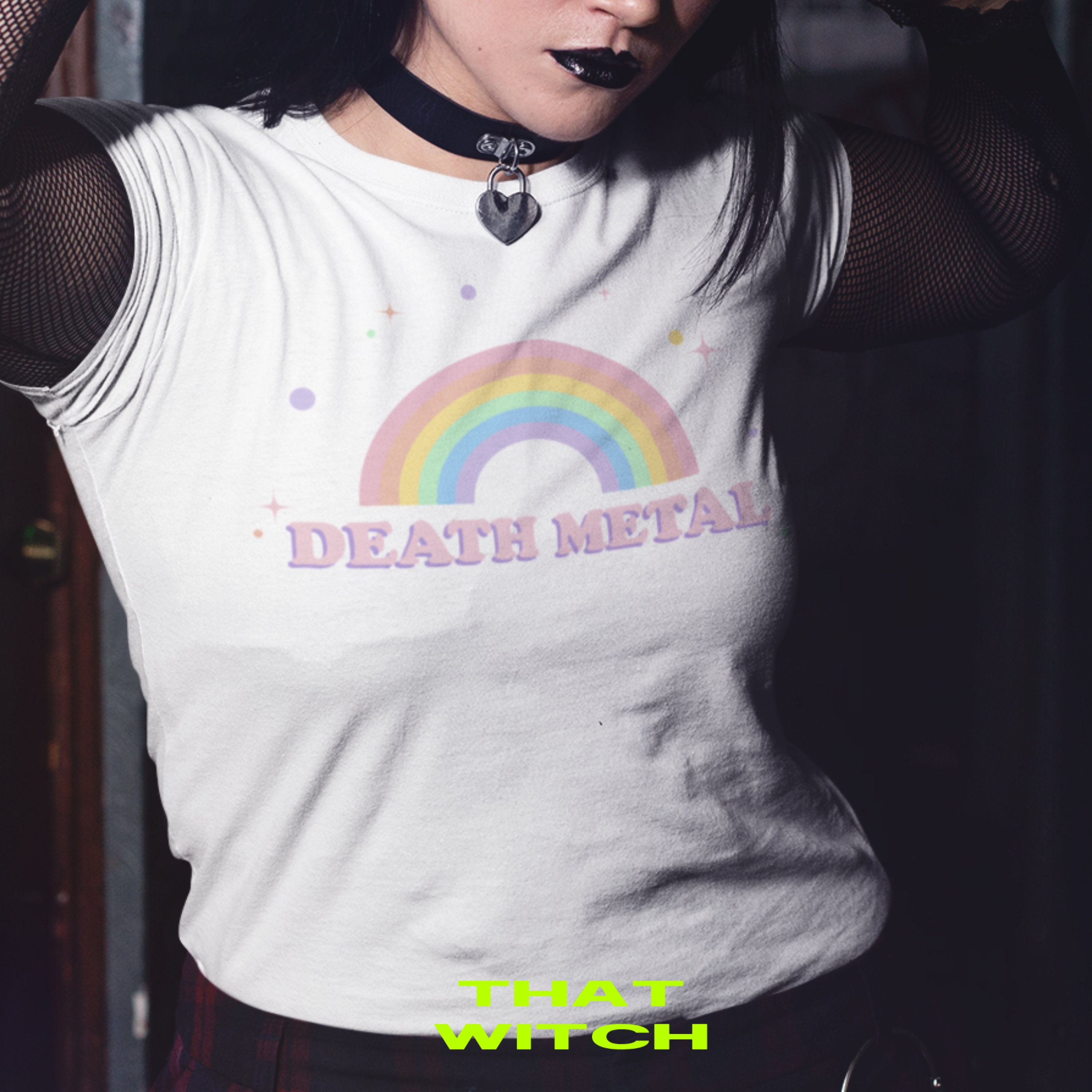 KAWAII DEATH METAL Cute Metal Band Gift Funny Heavy Metal Rainbow ...