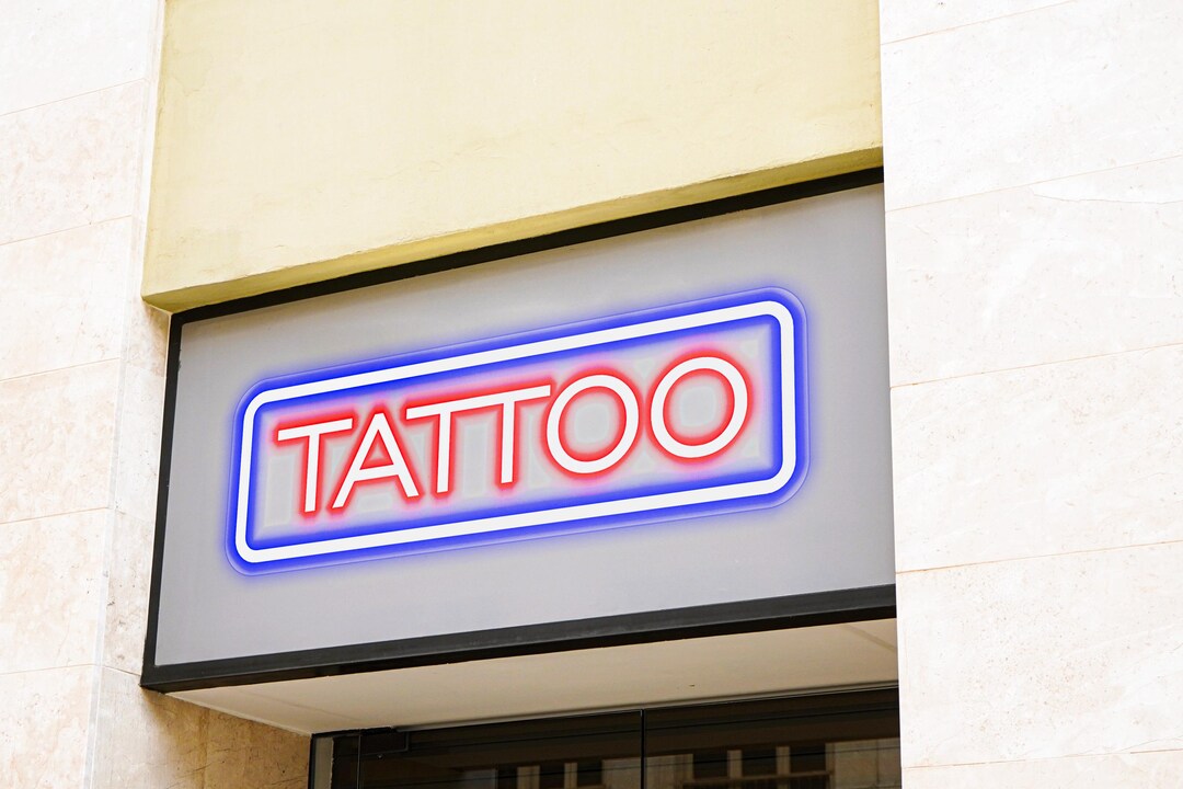 Neon Tattoo Sign, Led Lights Custom, Tattoo Artist Gifts Large Neon ...