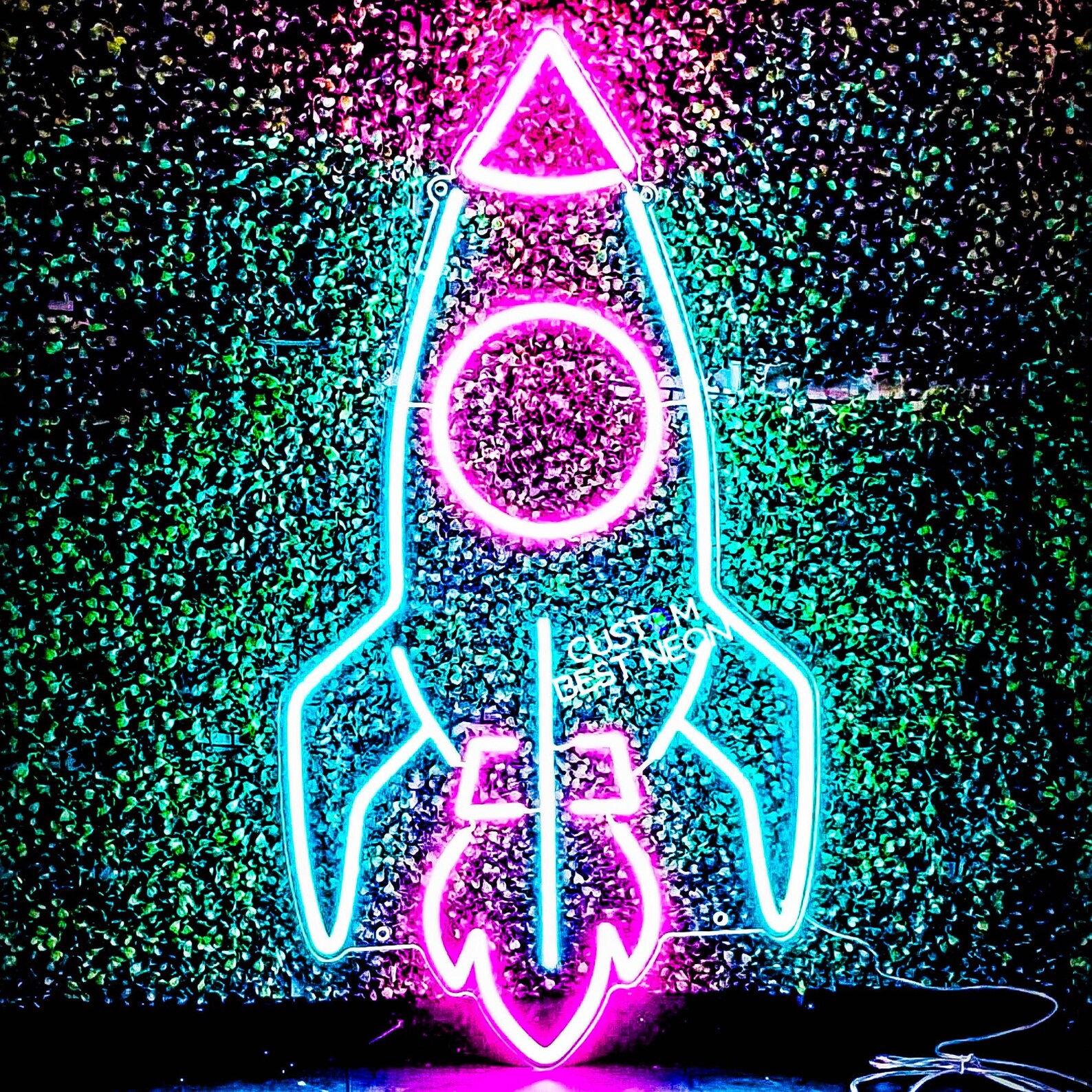 Space Rocket Neon Sign Space Rocket Neon Light Galaxy Lamp Space Neon ...