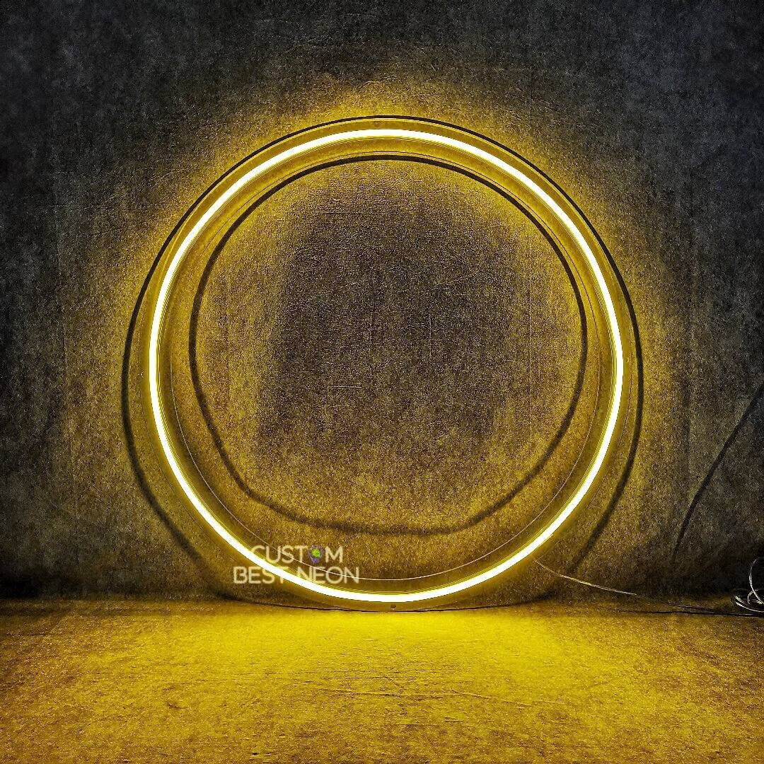 ZEN Circle Neon Sign, Led Neon Light Ring, Cyberpunk Decor, Japanese ...