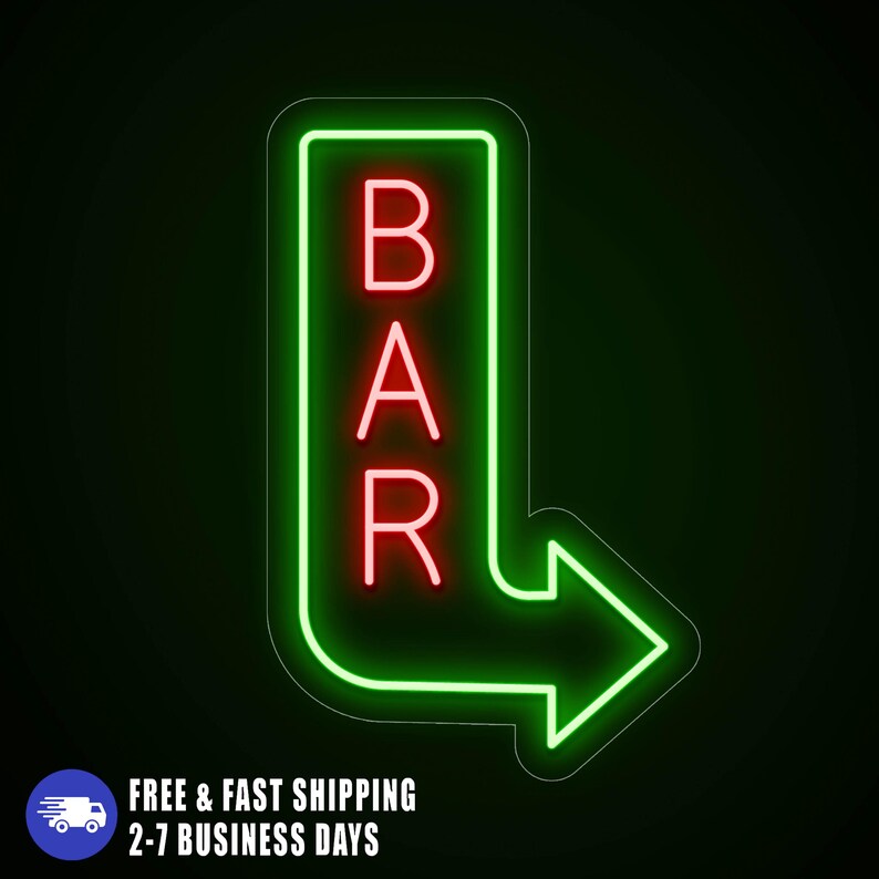 Neon Outdoor Open Bar Sign, Waterproof LED Neon for Business, Large ...