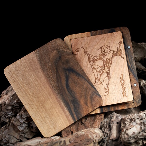 Wooden Playing Cards - Etsy