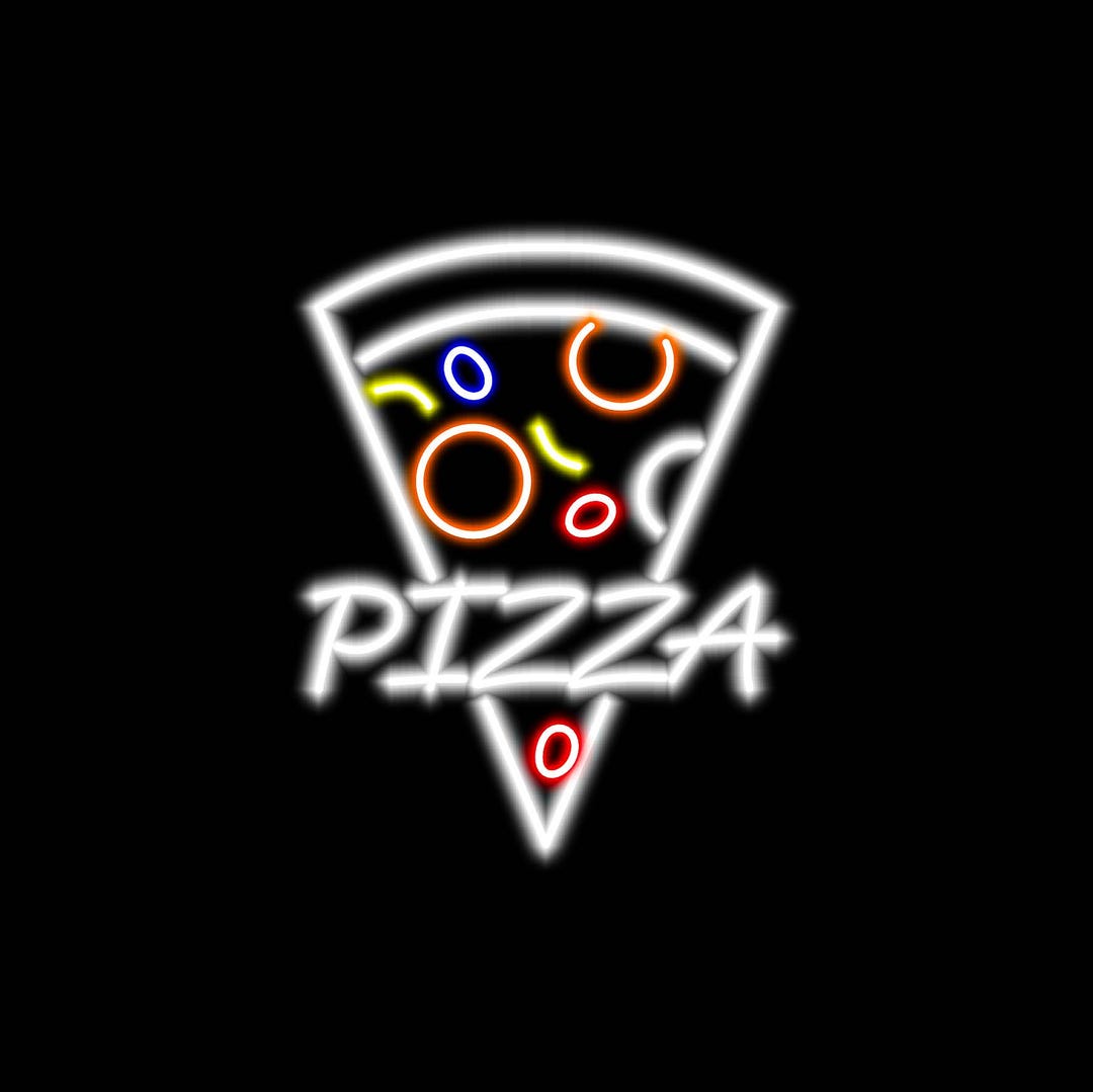 Custom Pizza Slice Neon Sign, Neon Lights for Restaurant Pizza Signs ...