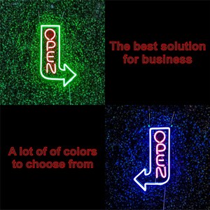 Neon Outdoor Open Sign: Waterproof LED Neon for Businesses - Etsy