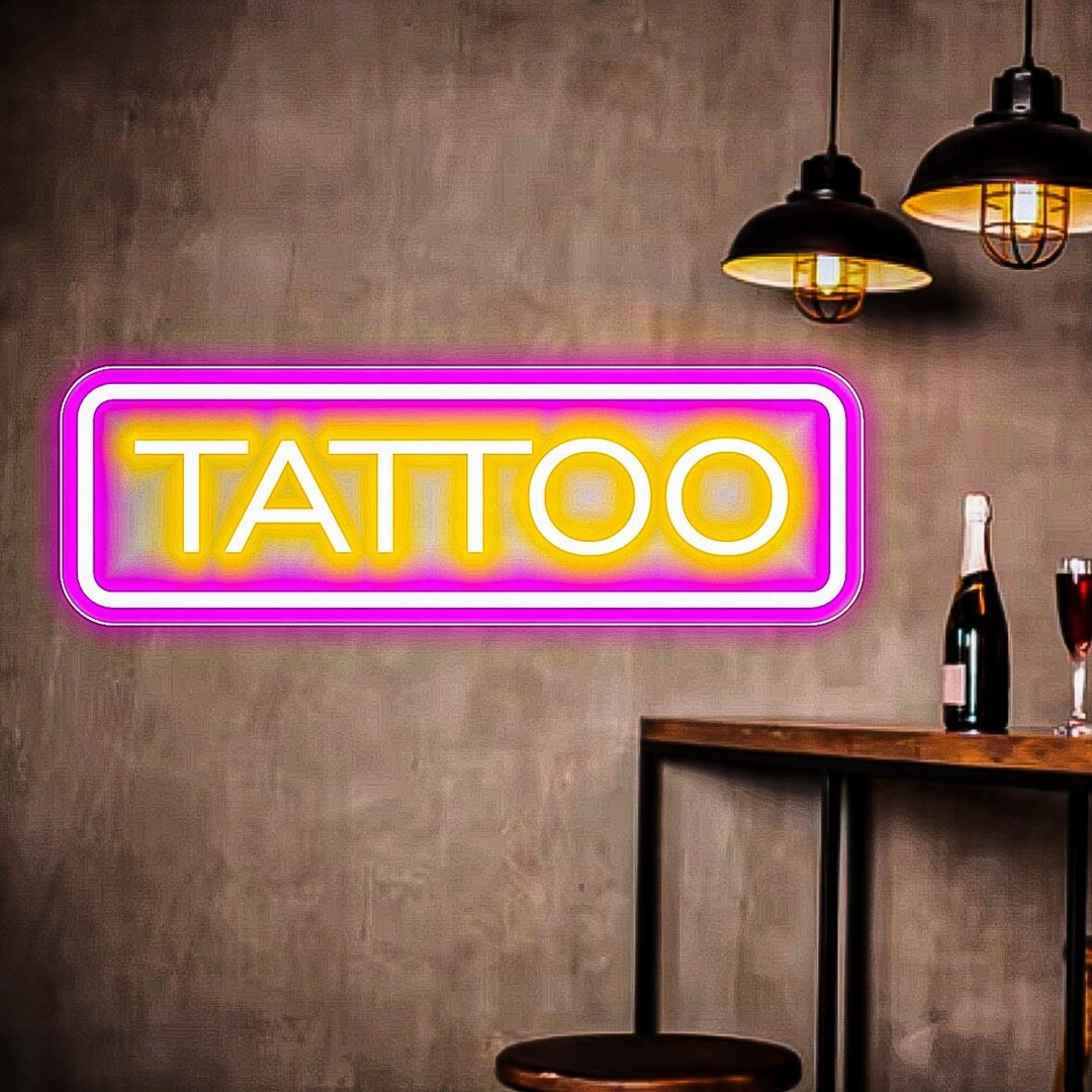 Tattoo Studio Neon Sign Custom Tattoo Room Led Neon Light Tattoo Studio ...