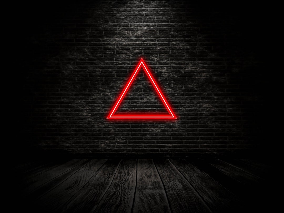Triangle Neon Sign LED Neon Sign Wall Decor, Wall Sign Led Sign ...