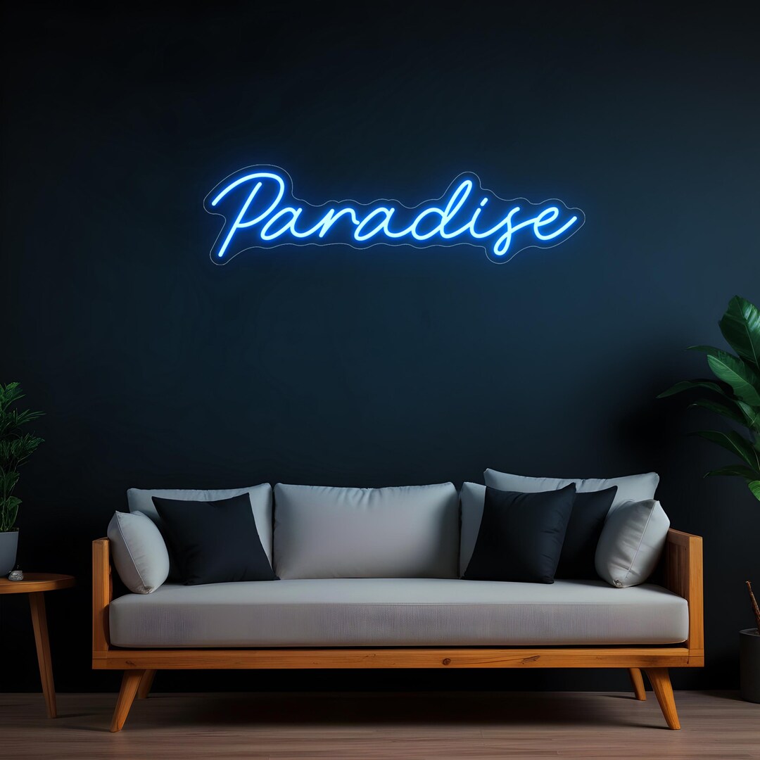 Electric Blue Neon Sign, Aesthetic Led Sign, Wall Neon Sign, Light up ...