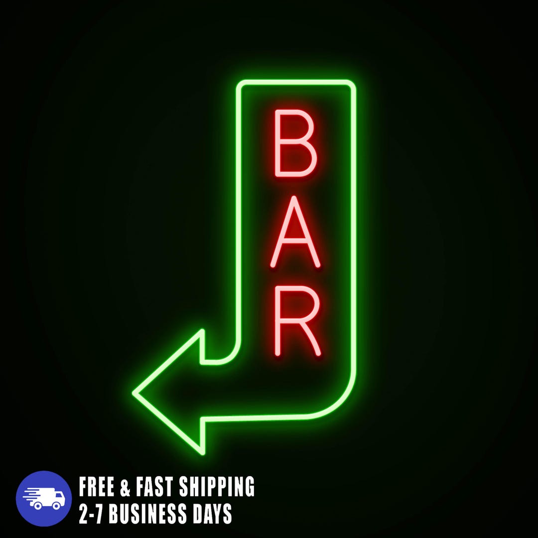 Neon Outdoor Open Bar Sign, Waterproof LED Neon for Business, Large ...