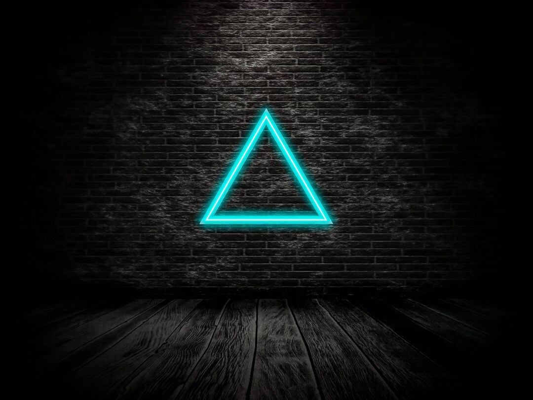 ZEN Triangle Neon Led Neon Light Wall Art, Cyberpunk Decor Japanese ...