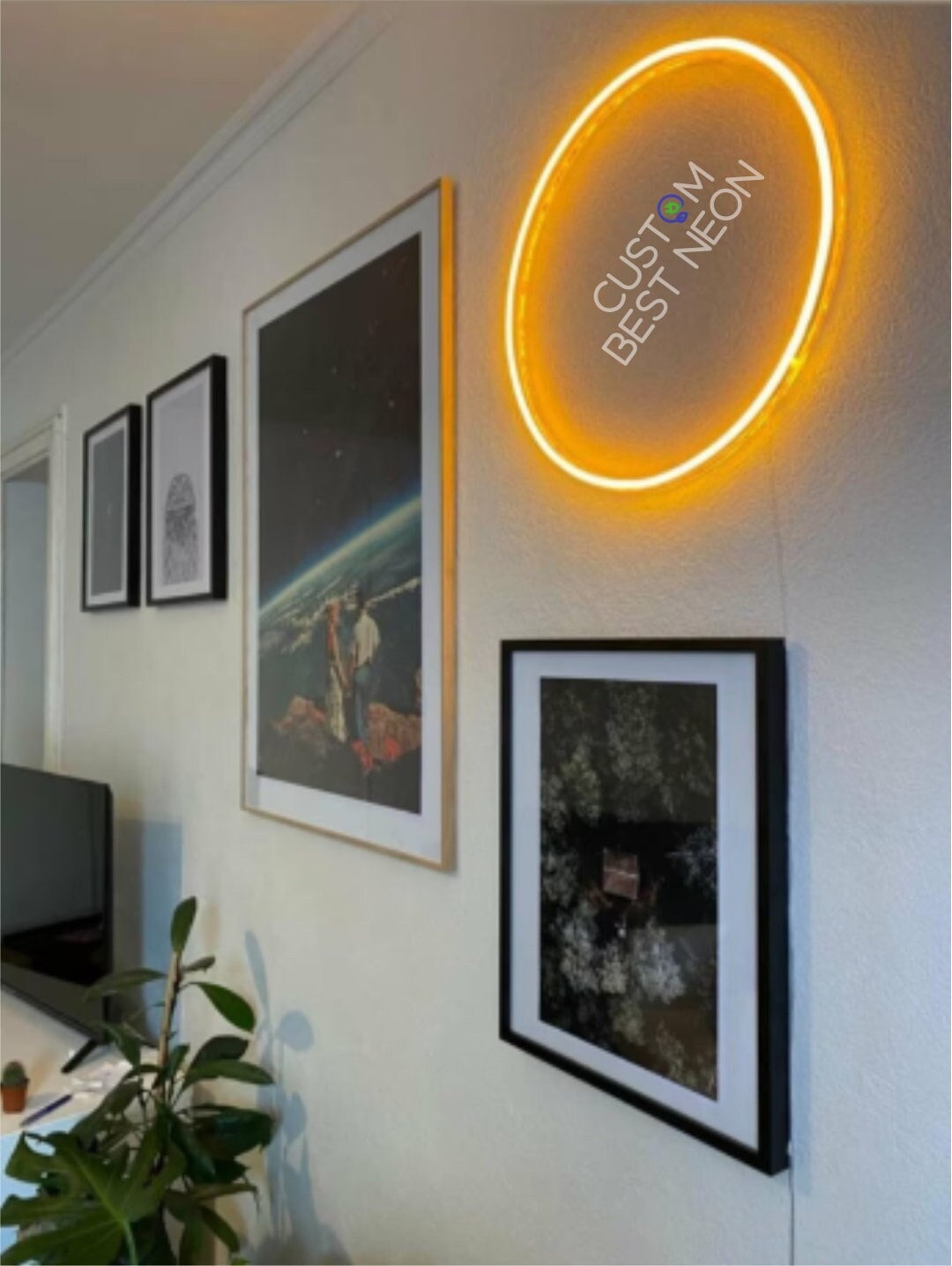 ZEN Circle Neon Led Neon Light Ring Cyberpunk Decor - Etsy